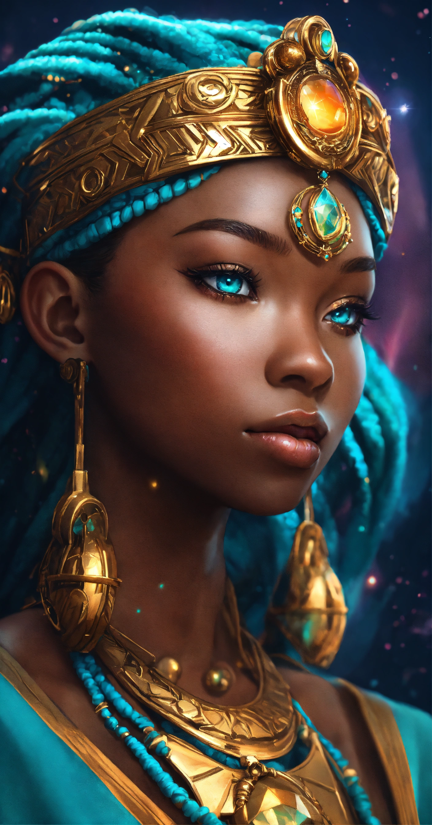 Lexica - Cute waifu, enigmatic African deity, afro-futurism ...