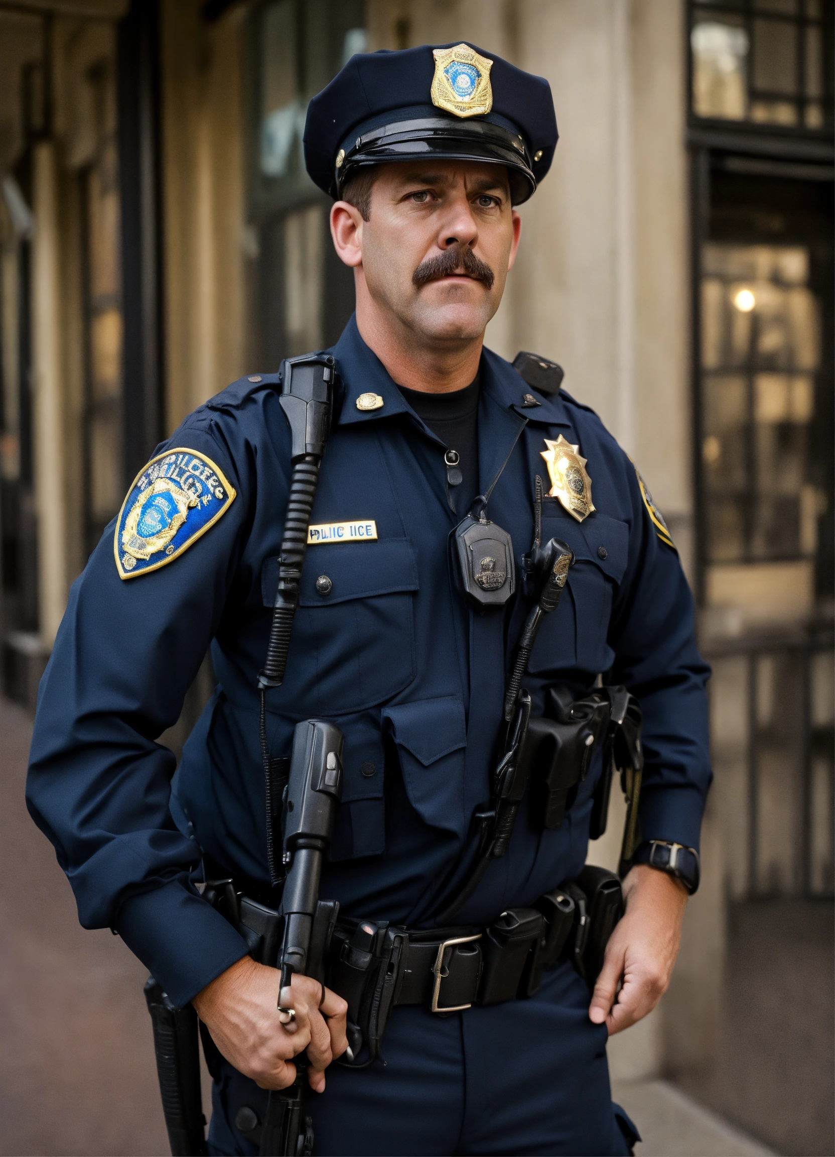 Lexica - Scared random looking unique expressive police officer ...