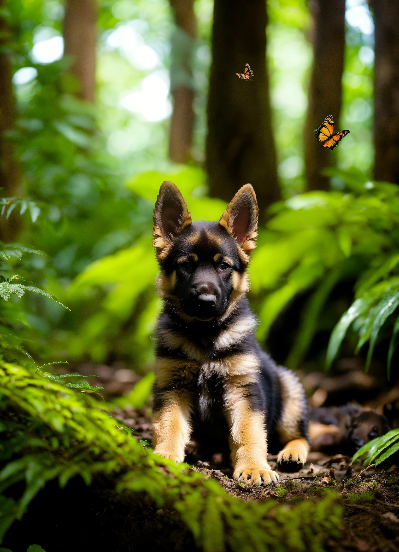Lexica - "Puppy Jungle Playtime" Step into the vibrant rainforests ...