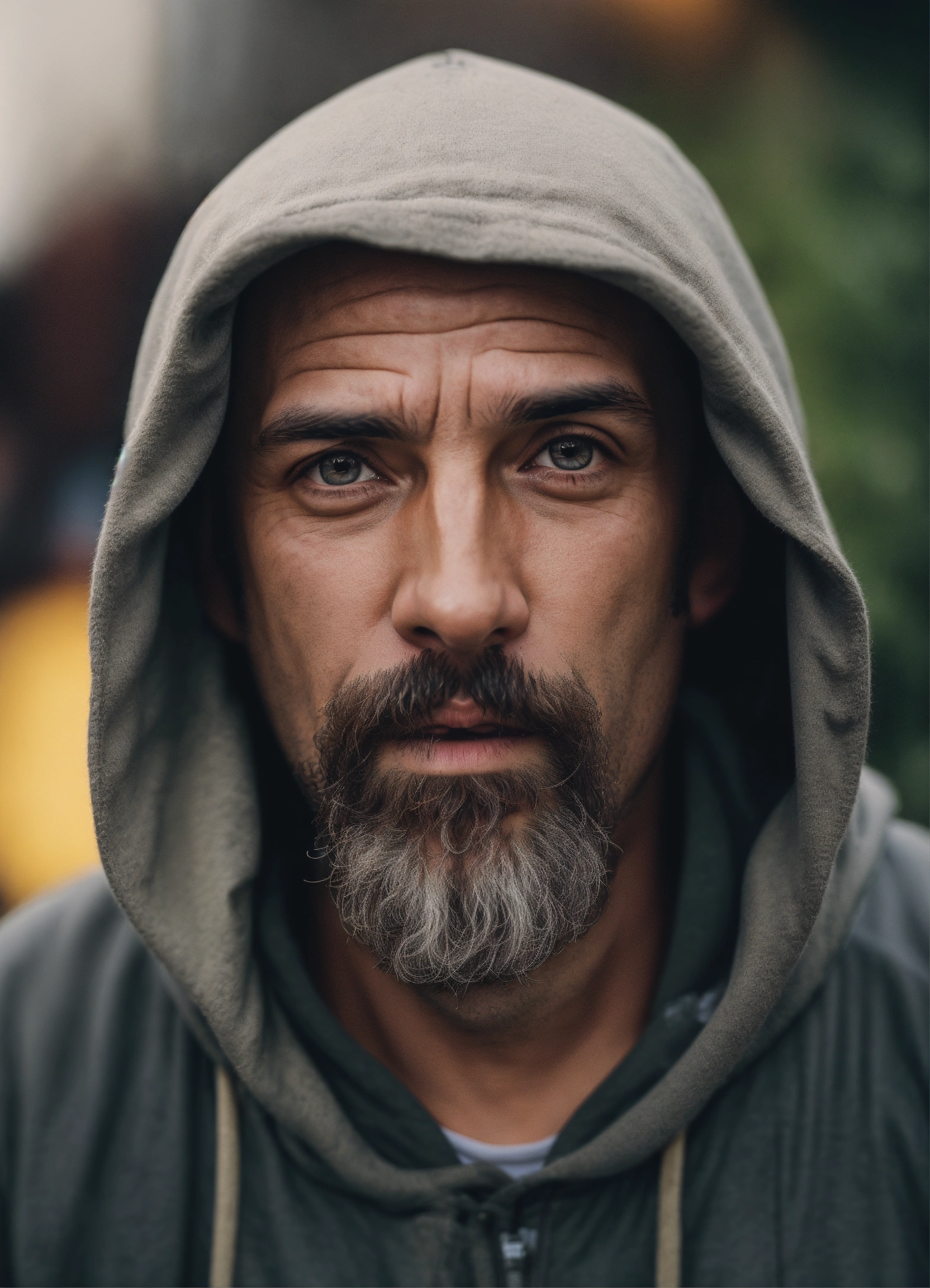 Lexica - A HUGE BALD STRANGE LOOKING HOMELESS MAN WITH A GOATEE ...