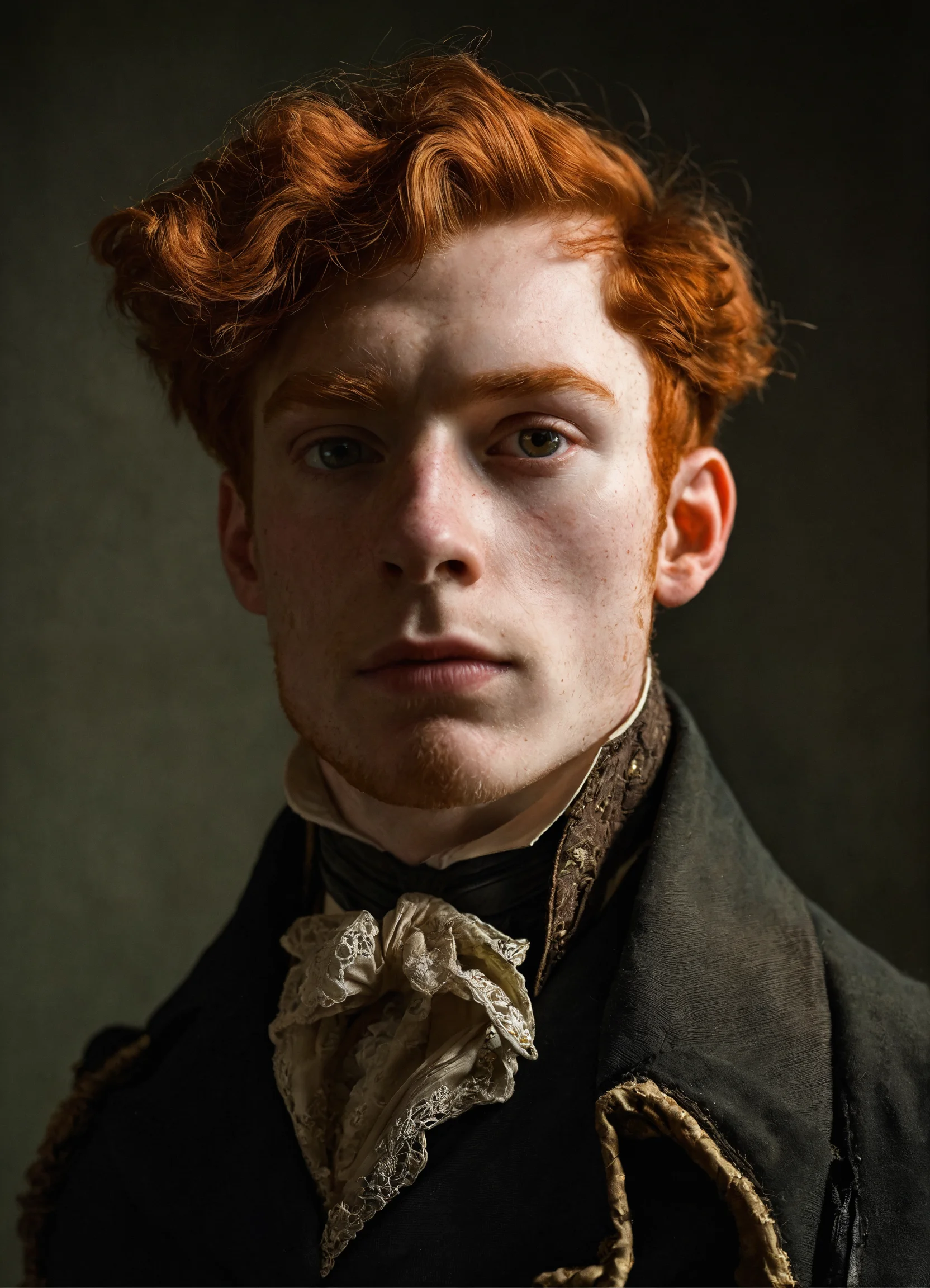 Lexica - А portrait of ginger man in Victorian style who look like ...