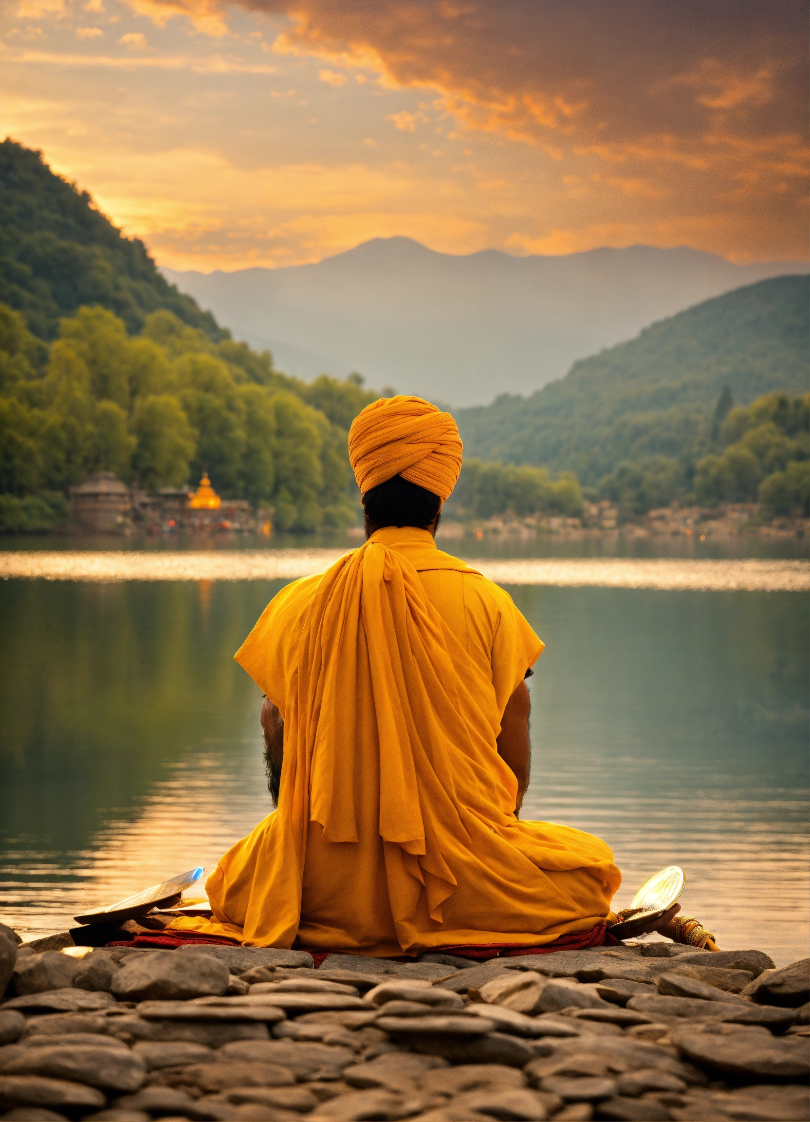 Lexica - Gursikh chanting Name of god with every breath,in cormer of lake
