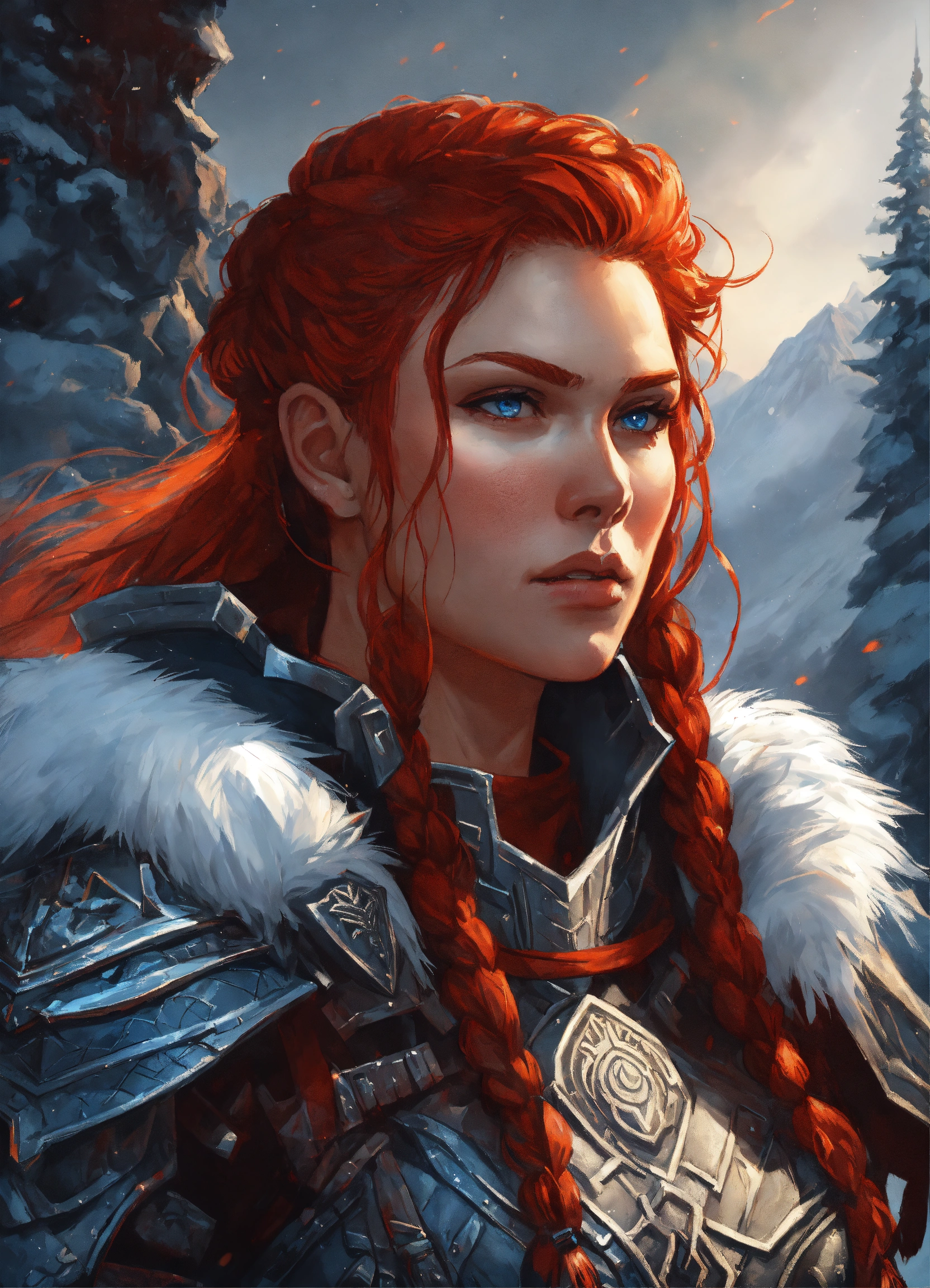 Lexica - A strong rugged woman in intricate armor, highly detailed ...
