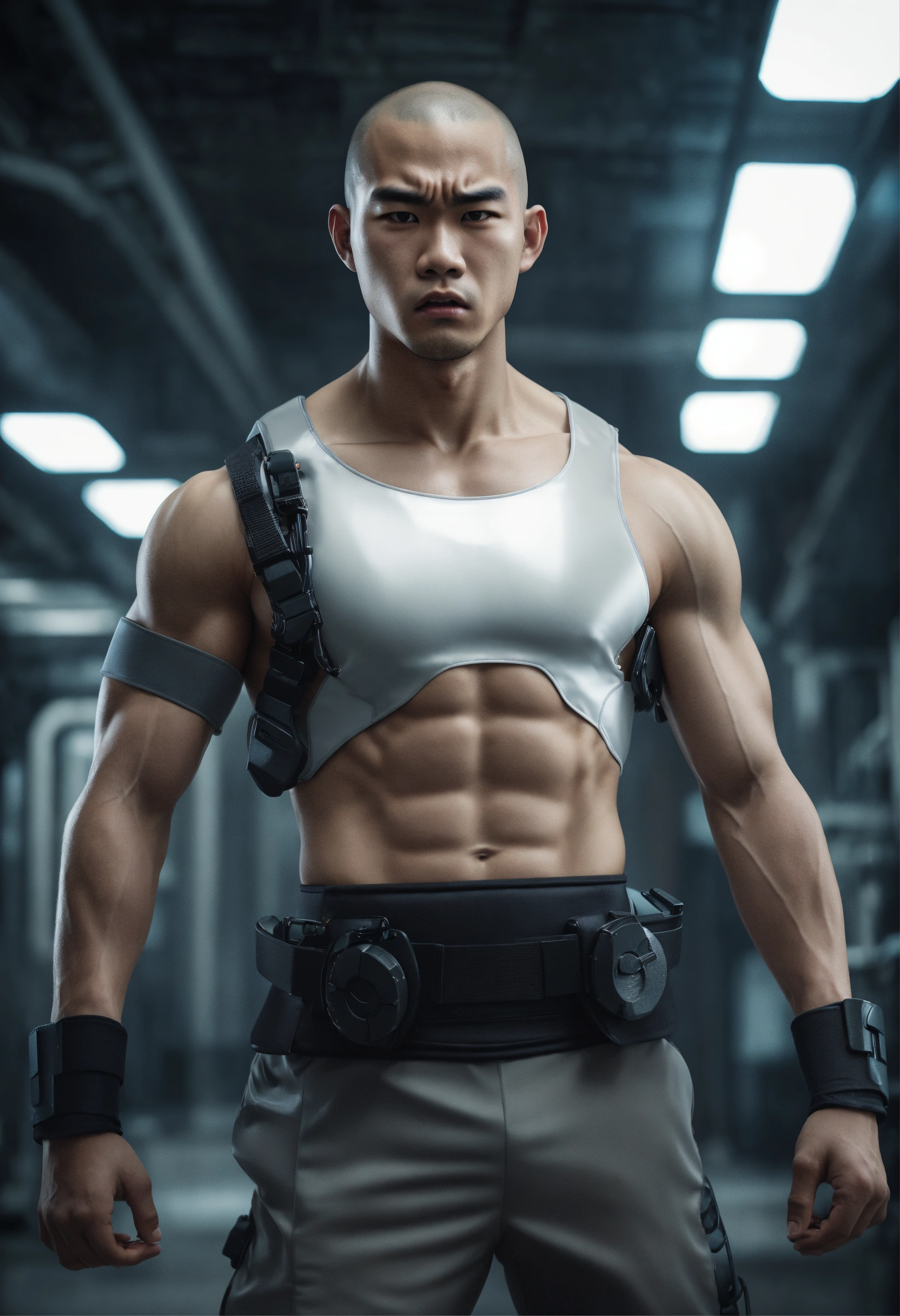 Lexica - A realistic half body photo of an Asian 20-year-old man with a ...