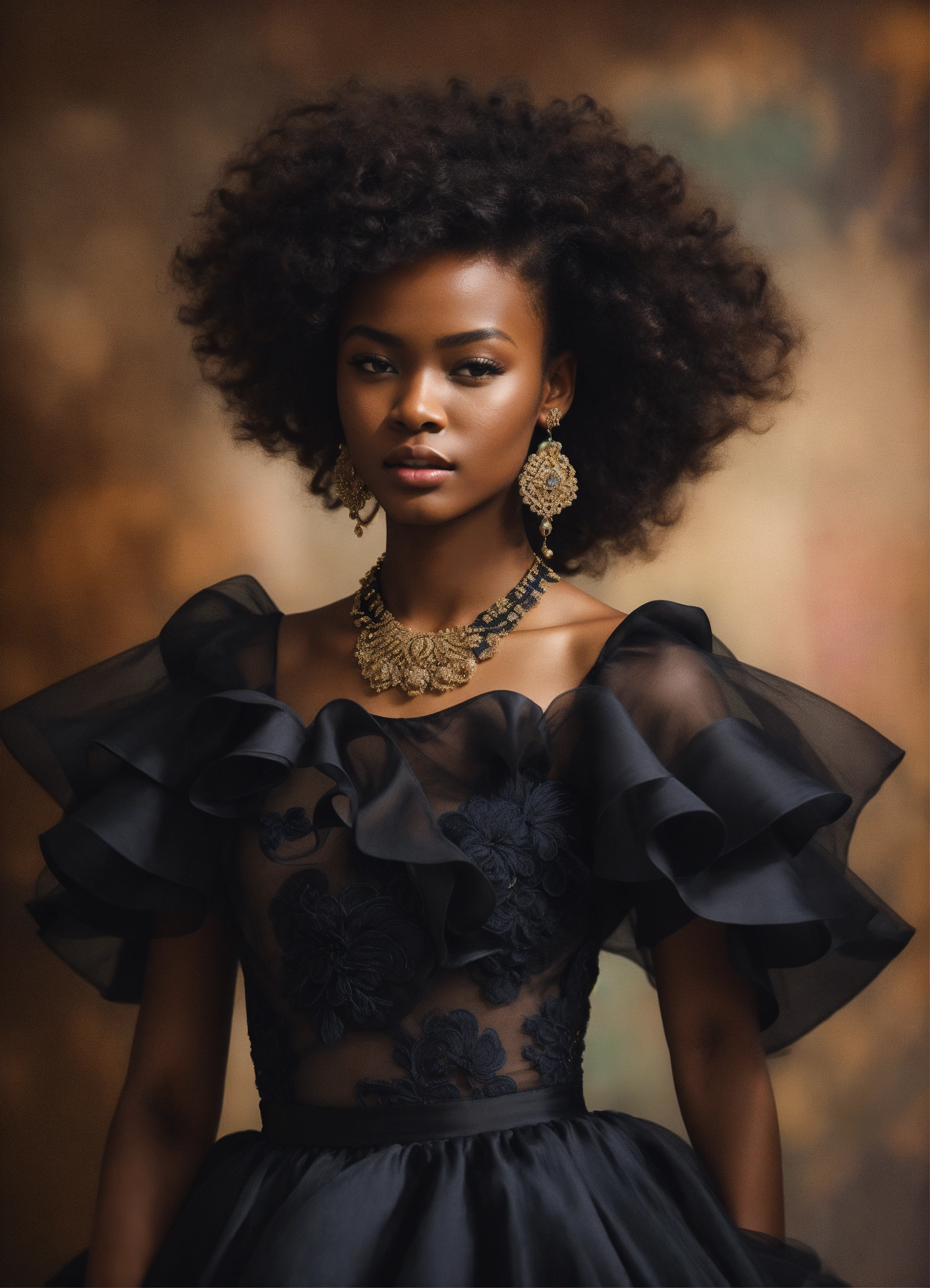 Lexica - Illustrate a pretty young African American fashion model ...