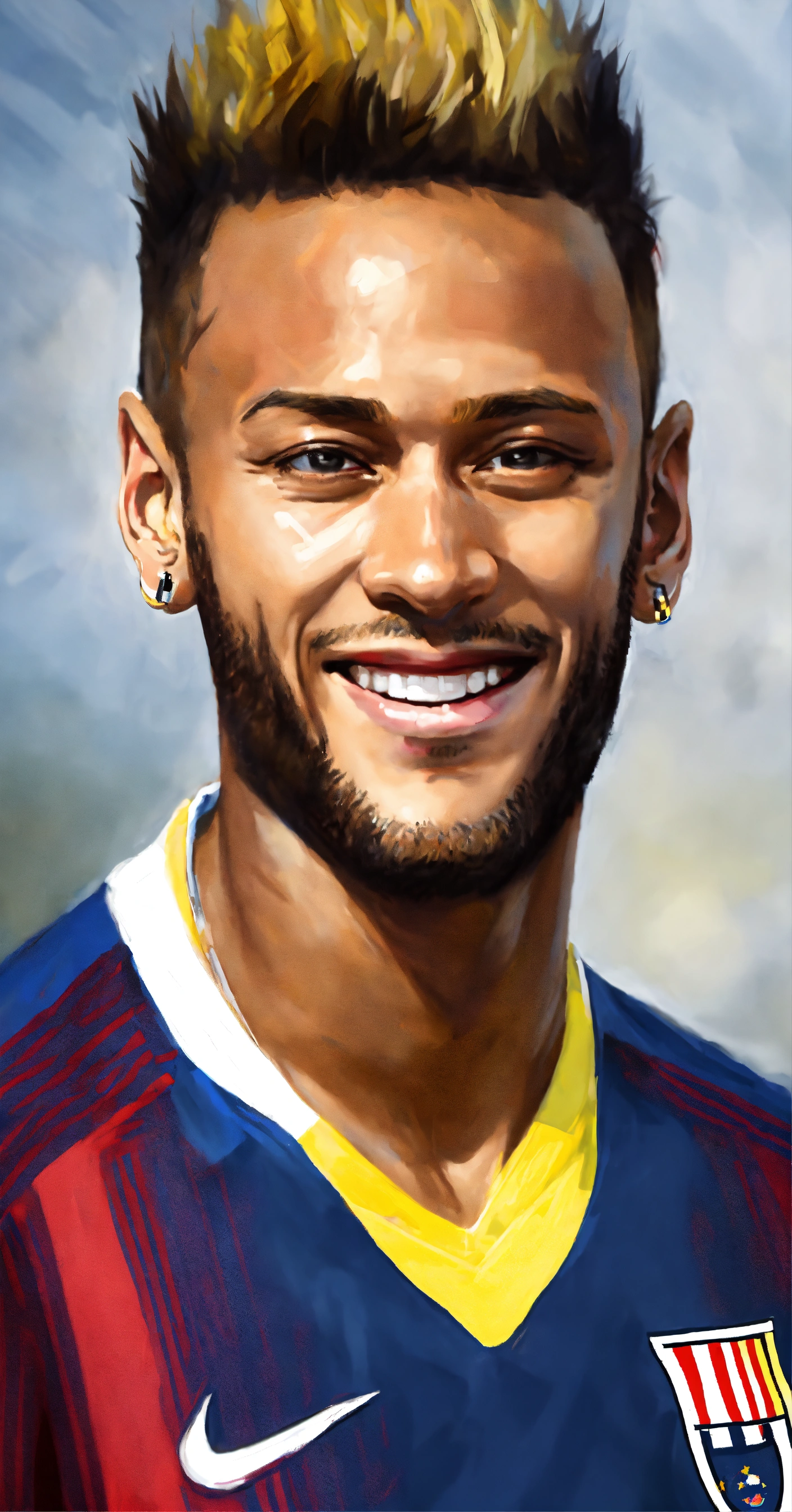 Lexica - Neymar playing tennis, realistic