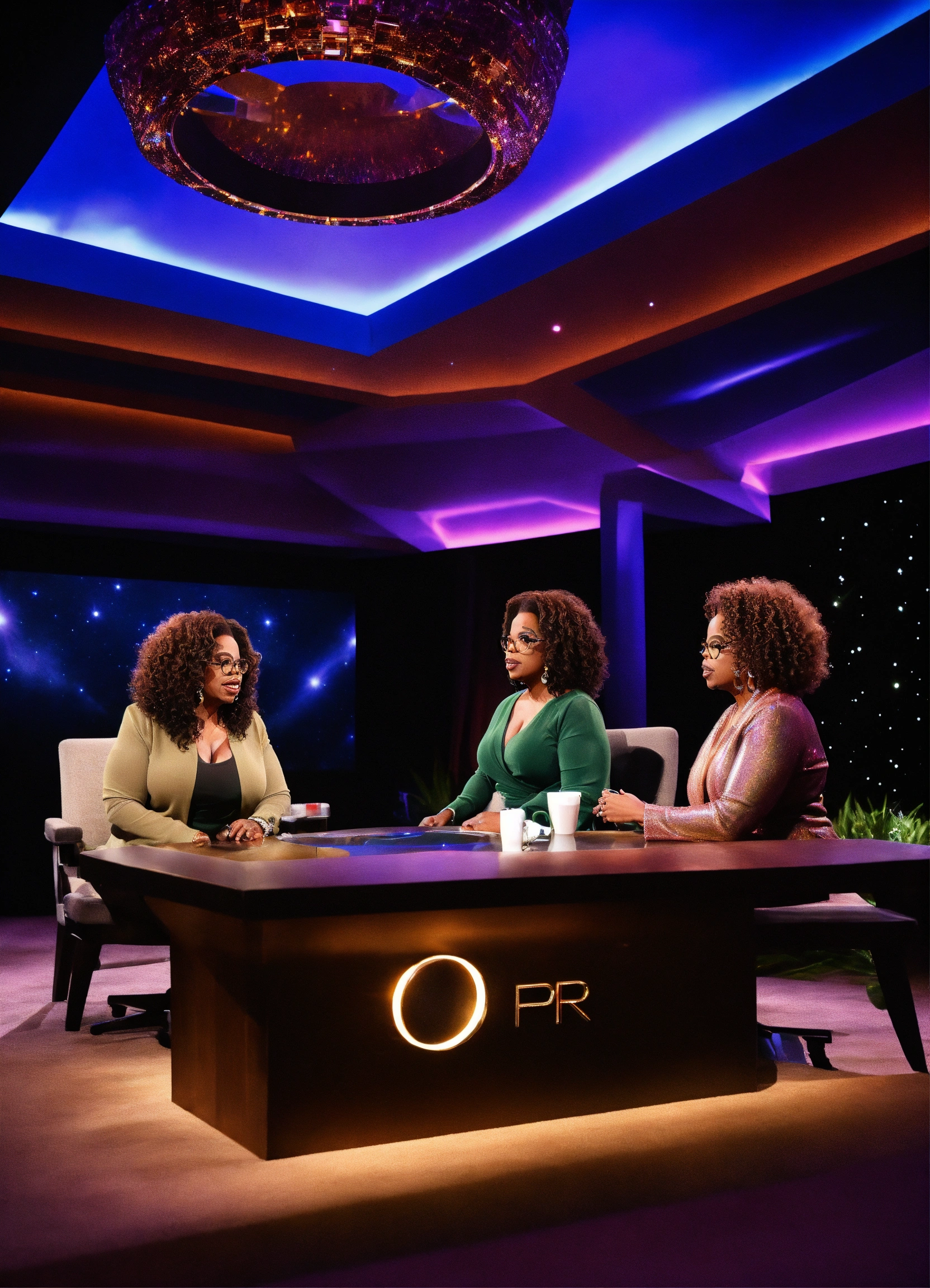Lexica - Oprah’s Quantum Talk Show” Visualize Oprah Winfrey hosting a ...