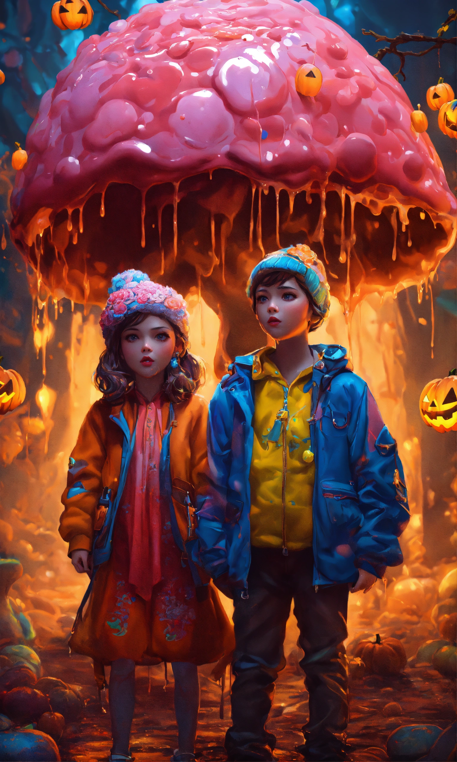 Lexica - Unsplash art, a quirky portrait of a cute girl and boy couples ...