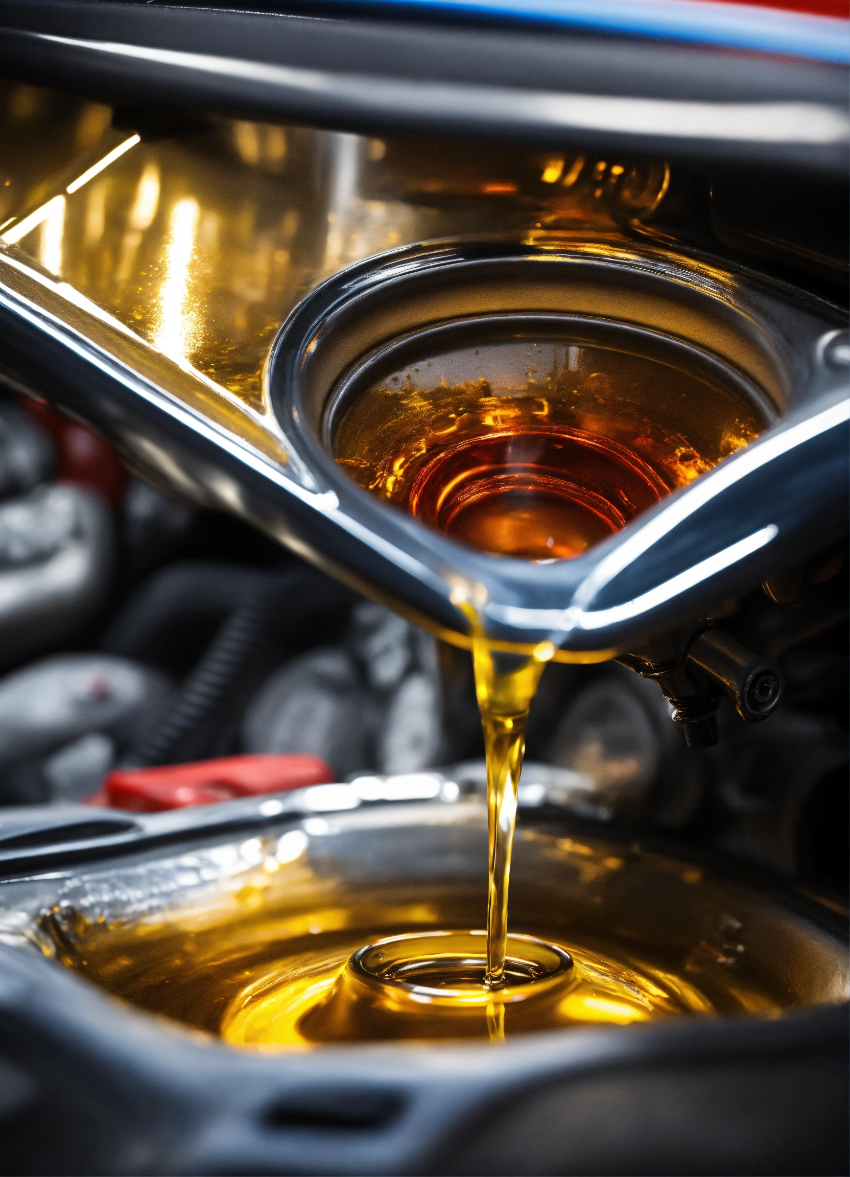 Lexica - Changing car engine oil, ultra-realistic in ultra-definition 32k.