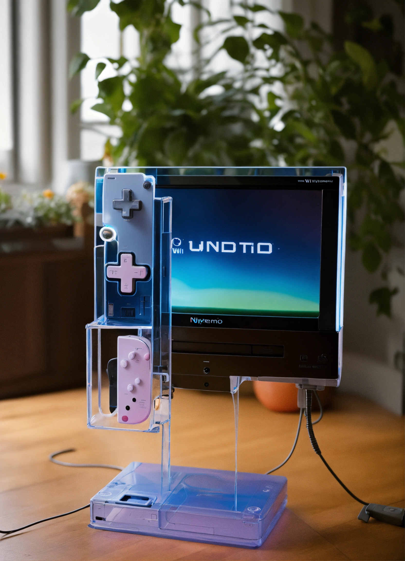 Lexica - Hyper-realistic transluscent nintendo wii