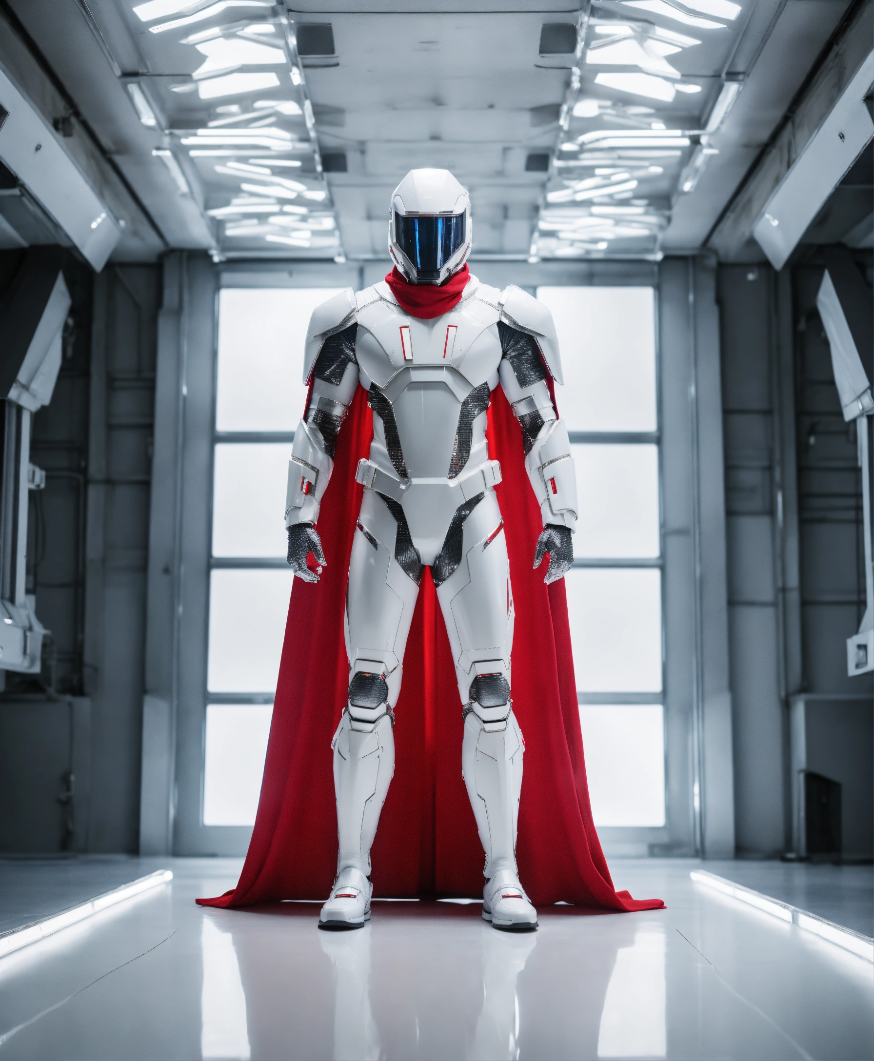 Lexica - An ultrarealistic photograph of an enormous minimalist white ...