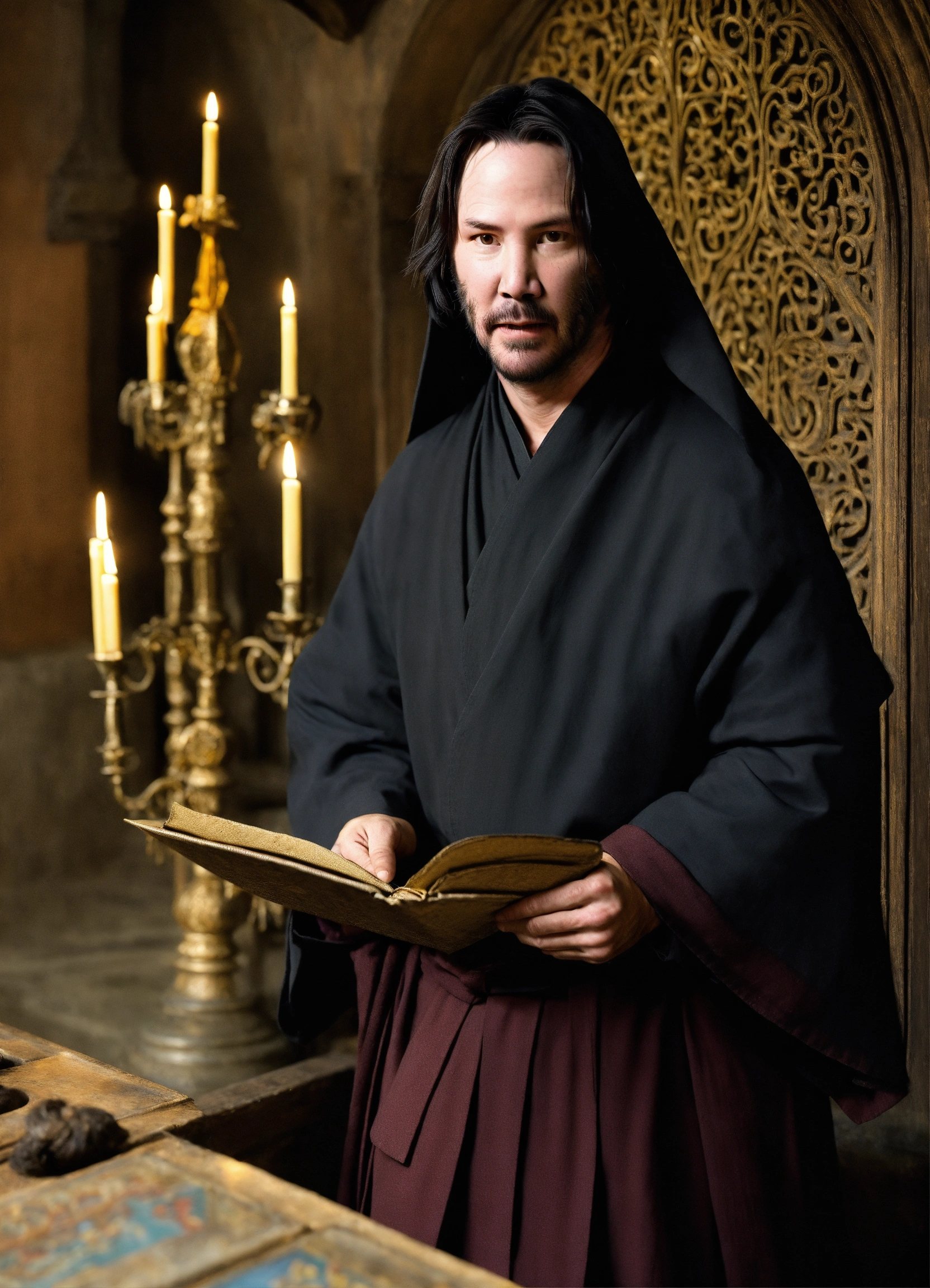 Lexica - Keanu Reeves as a 15th century monk