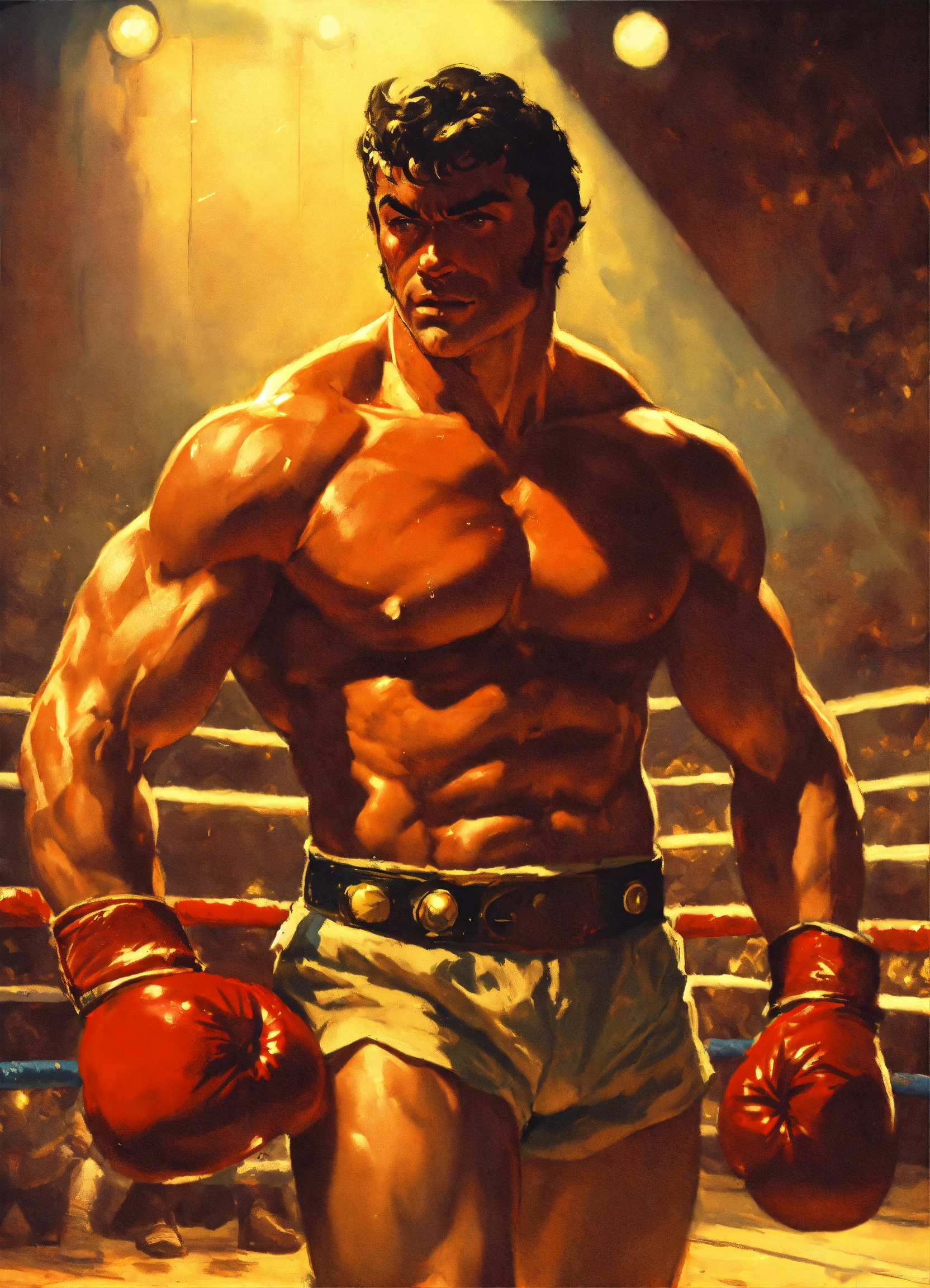 Lexica - Frank frazetta character, aryan, fabio, musclebound, boxer ...