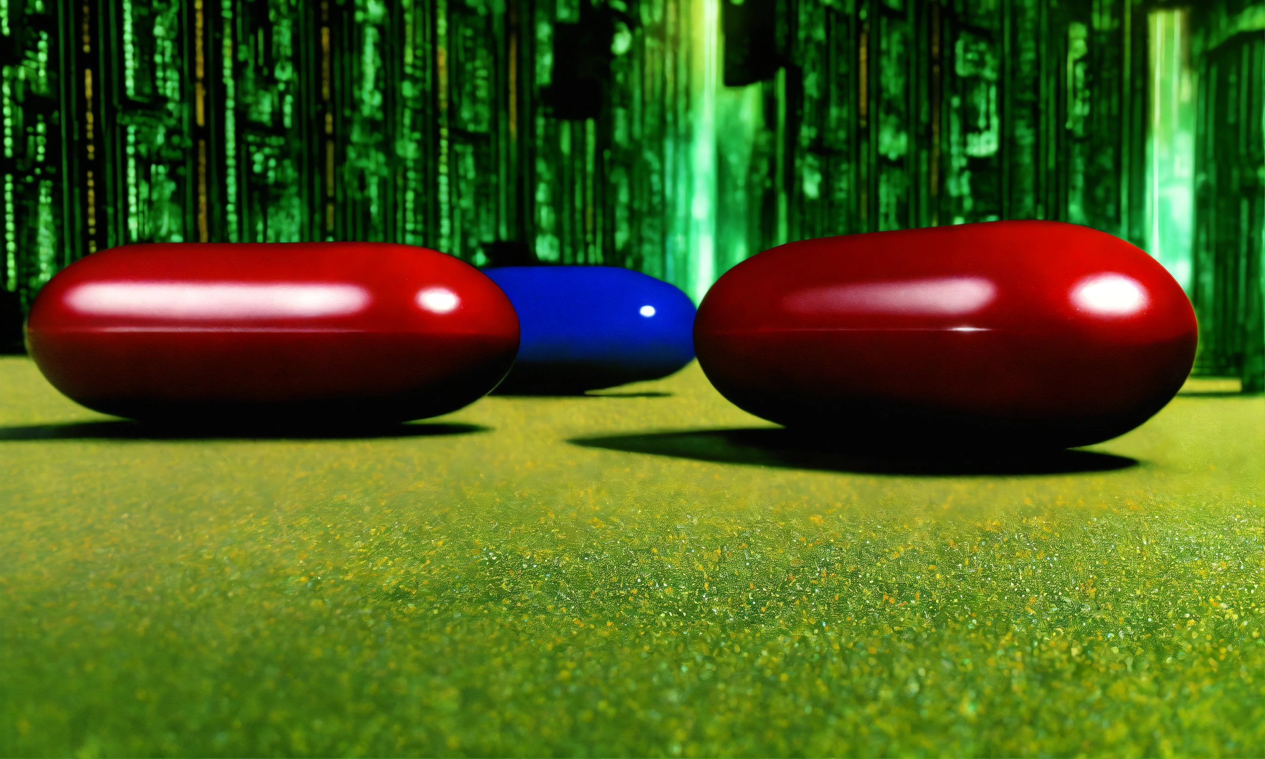 Lexica - The matrix film, red and blue pill