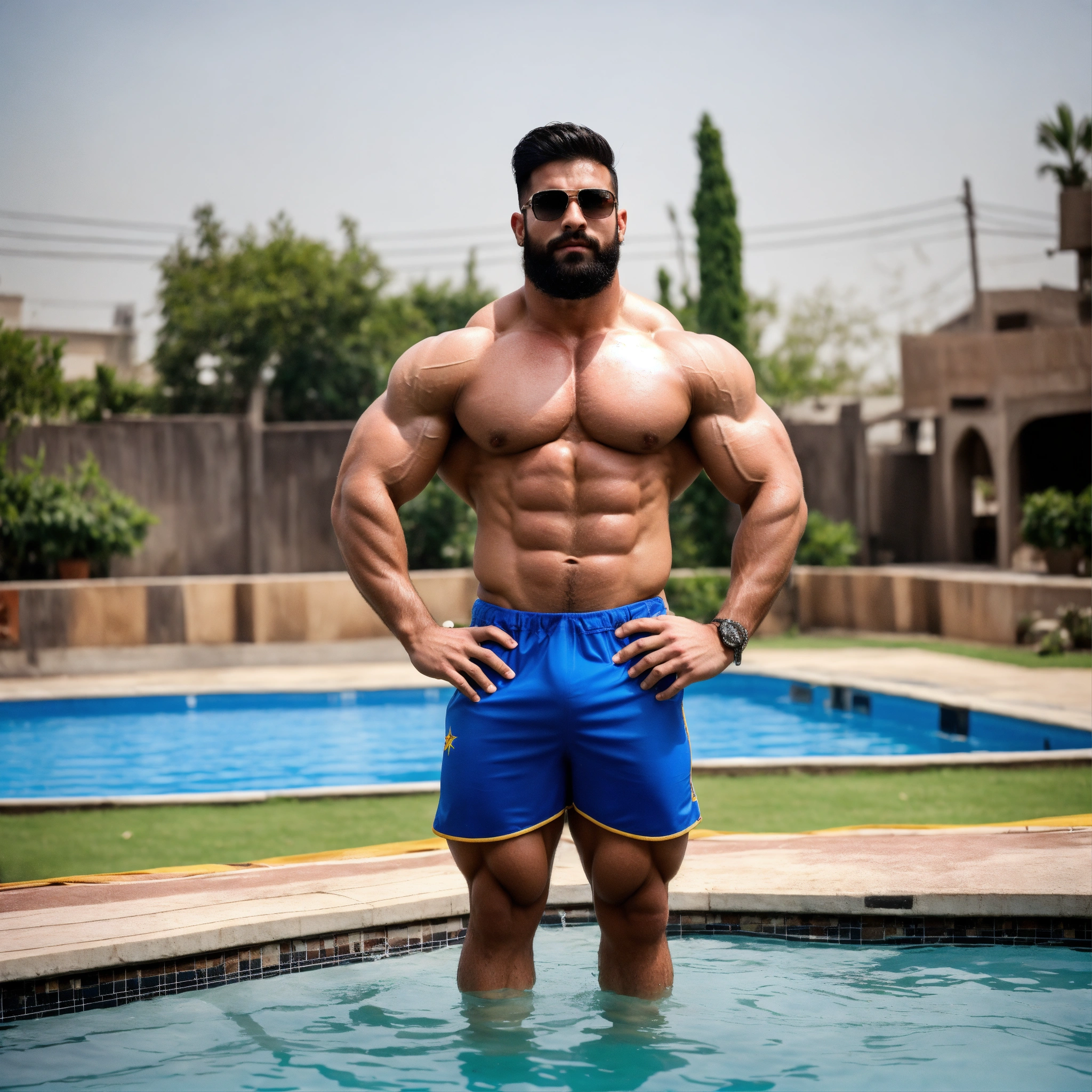 Lexica - 30-year-old man with big muscles, big bodybuilder, body like a ...