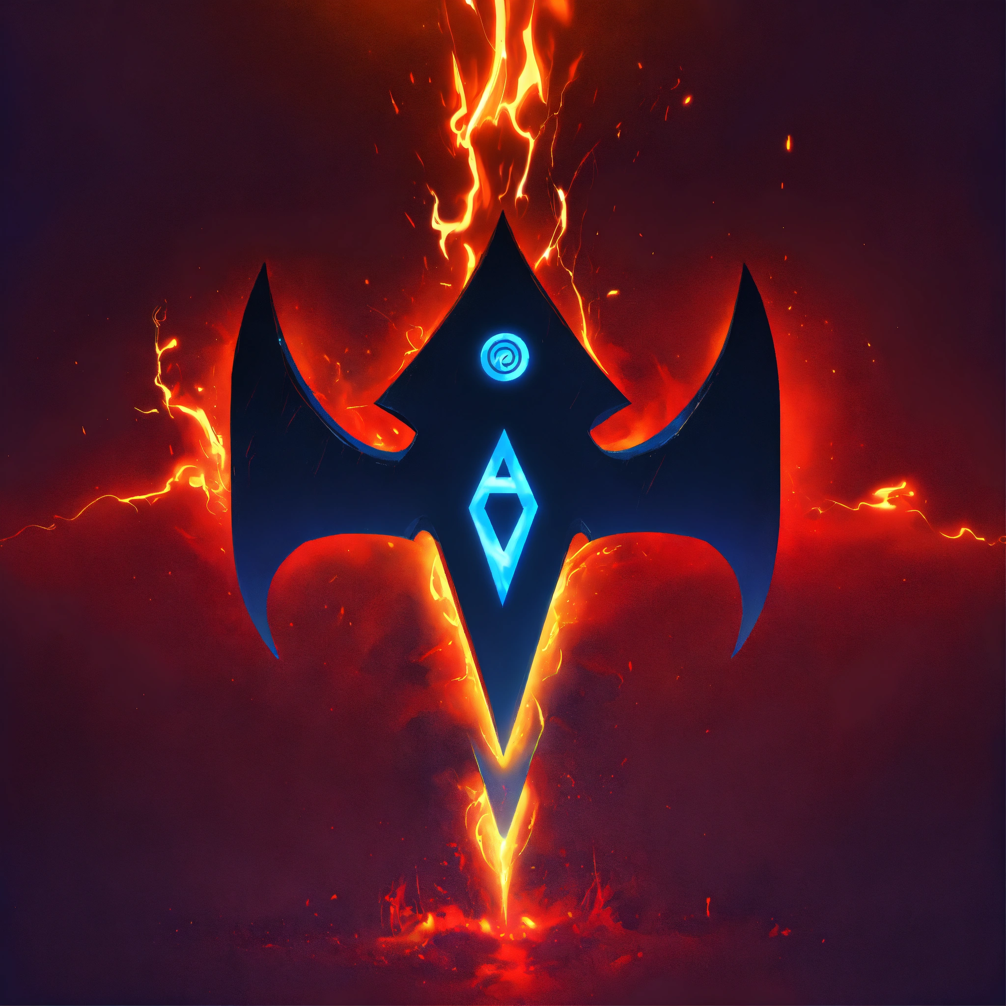 Lexica - Spell fear, game icon, stylized, simple design, digital art