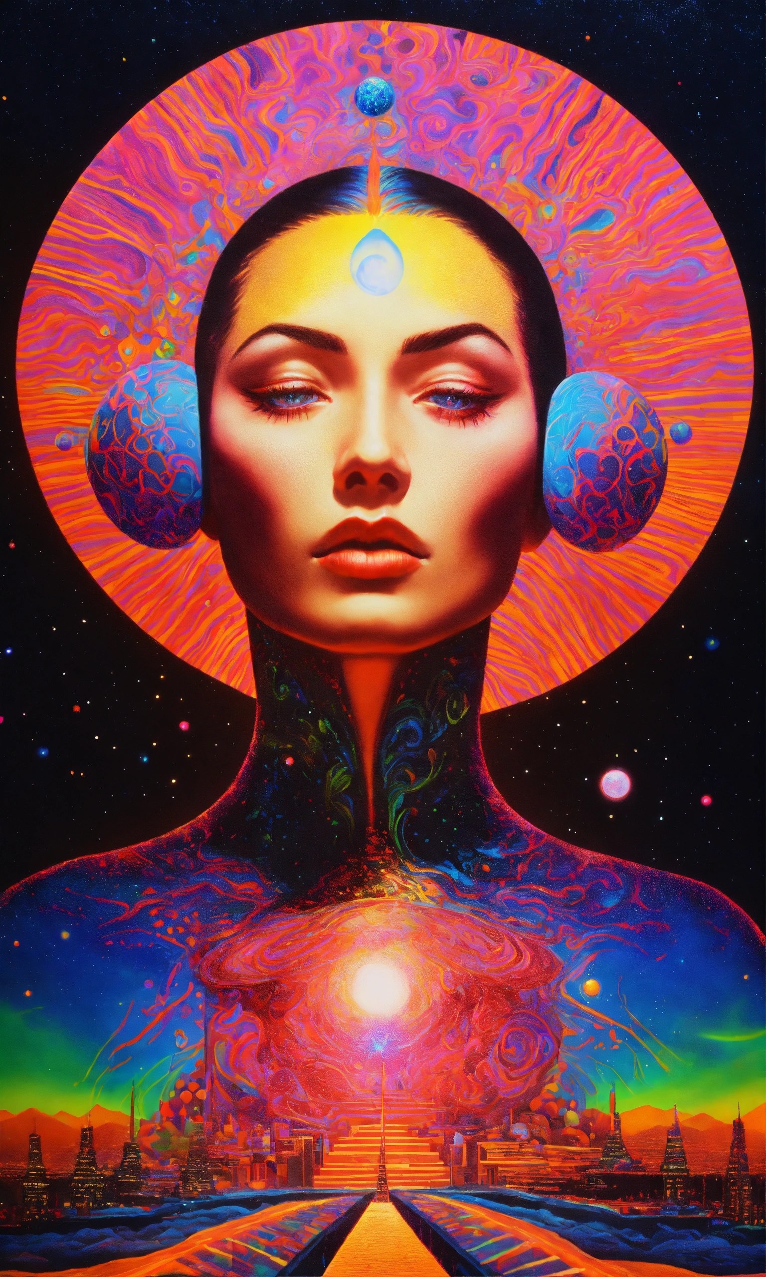 Lexica - Photorealistic portrait Haute Couture Fashion, of cosmic Alex ...