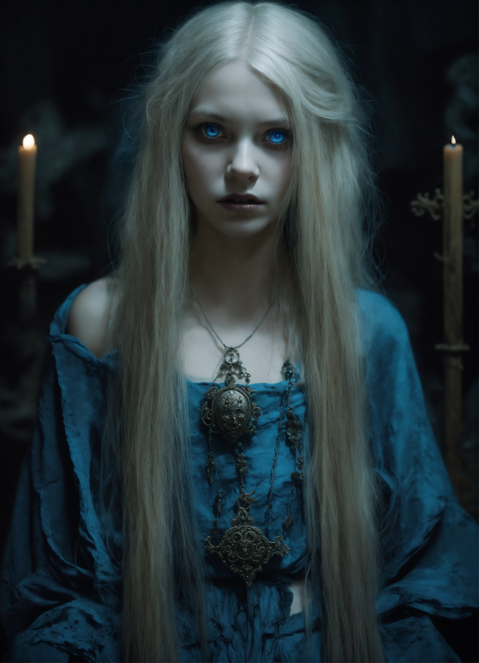 Lexica - Body portrait, eleven year old childish female goth ...