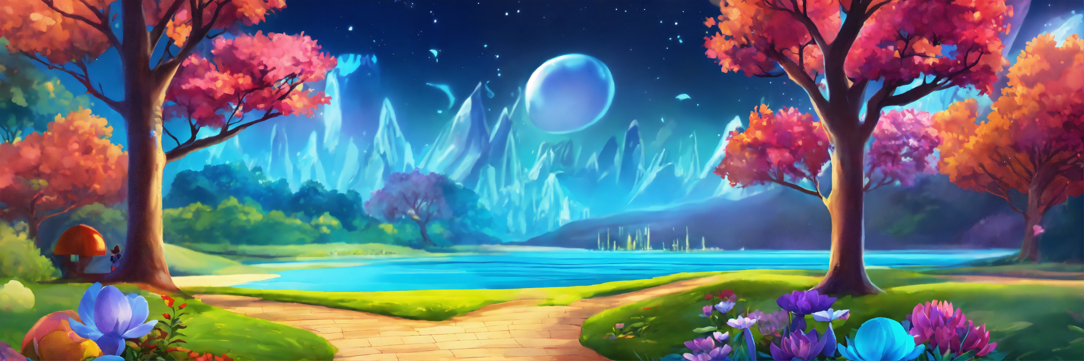 Lexica - Disney alaa eldin background cartoon installation fantasy ...