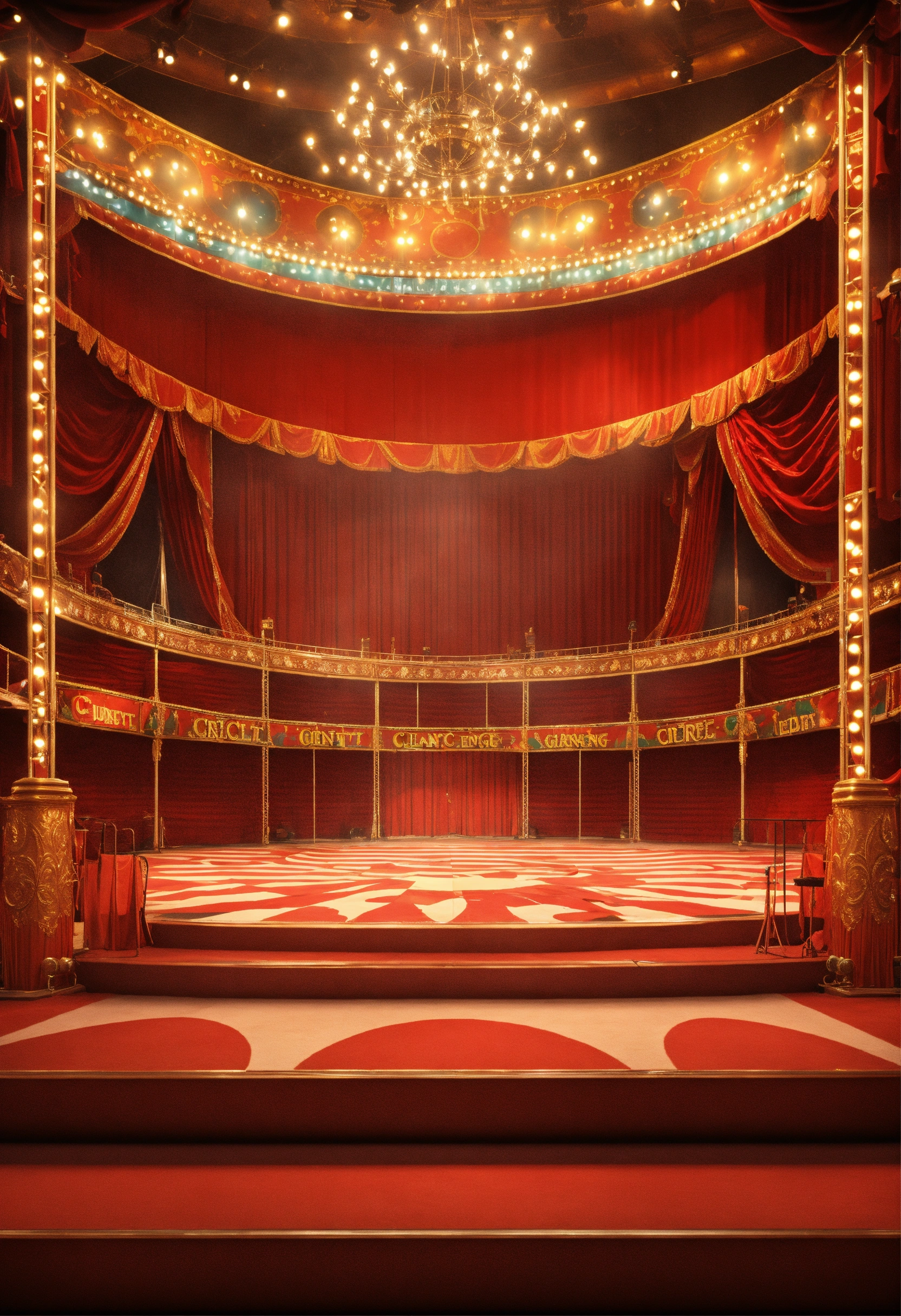Lexica - A giant stage, circus style, edgy art, 8K, highly detailed ...
