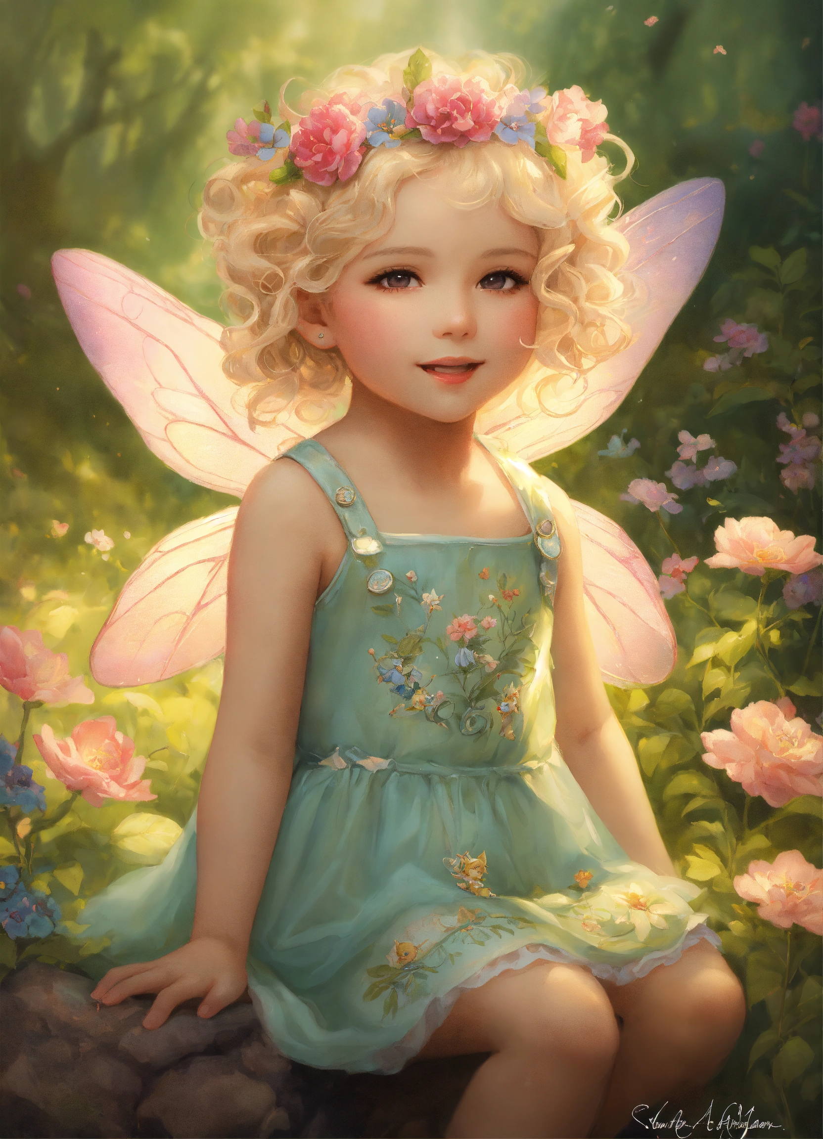 Lexica - Portrait and shot full body of a very cute happy fairy chibi ...