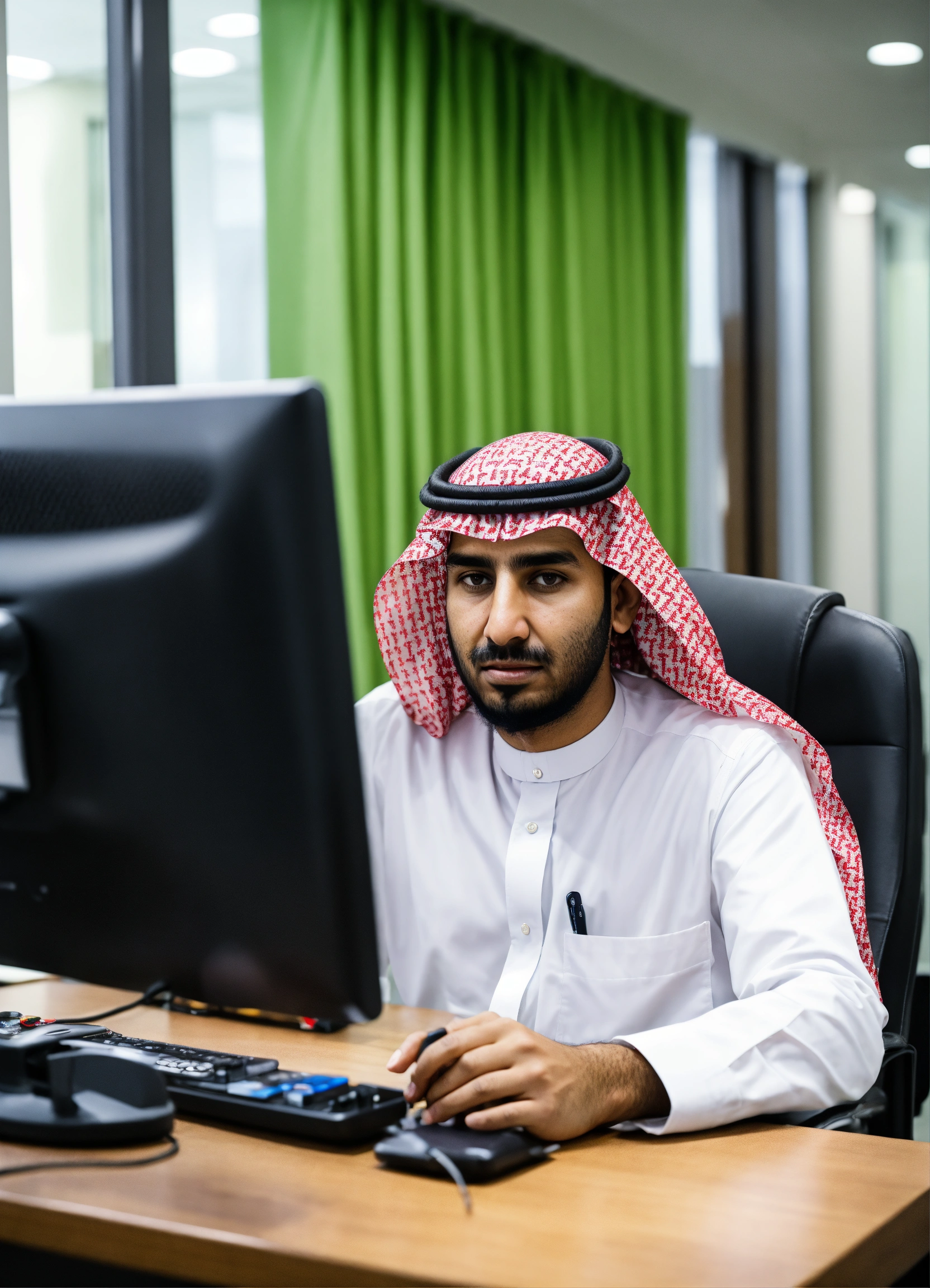 Lexica - Saudi employee in the office