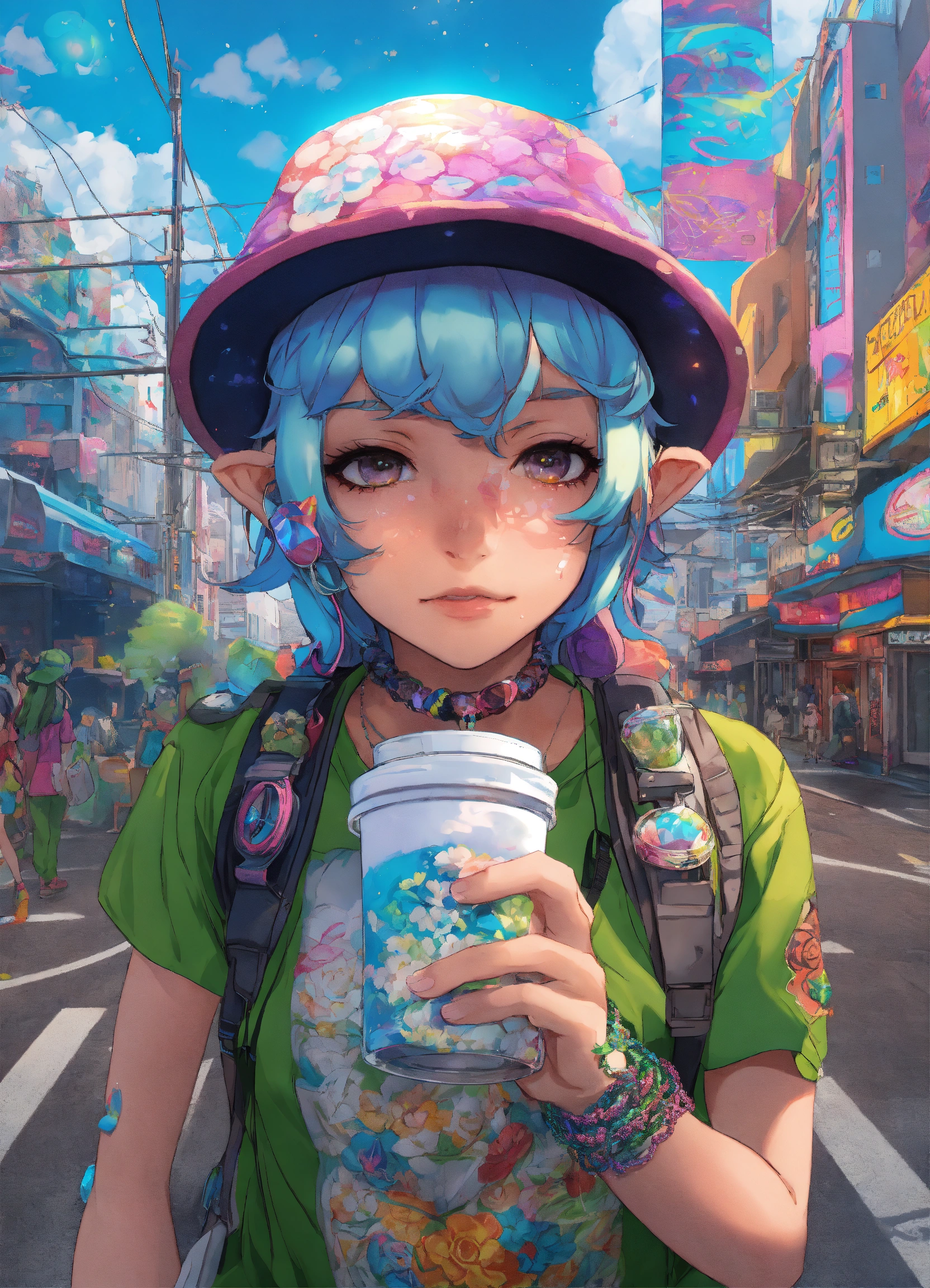 Lexica - A toad drinking milk slice of life anime, cyberpunk Colorado ...