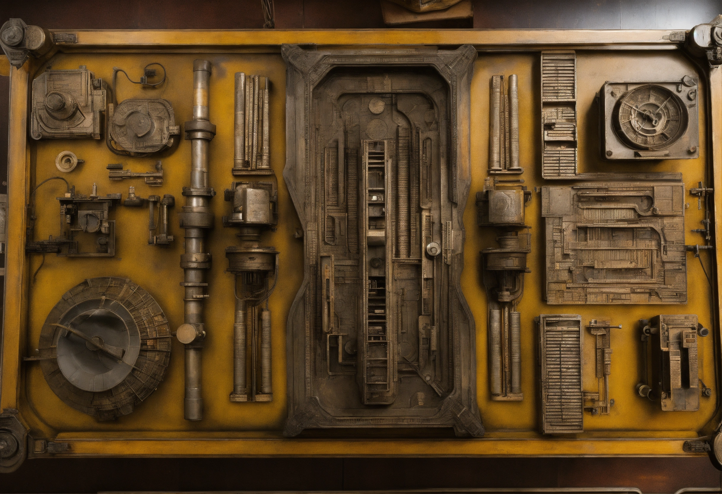 Lexica - Top view worktable desk H.R Giger style CFG scale 18