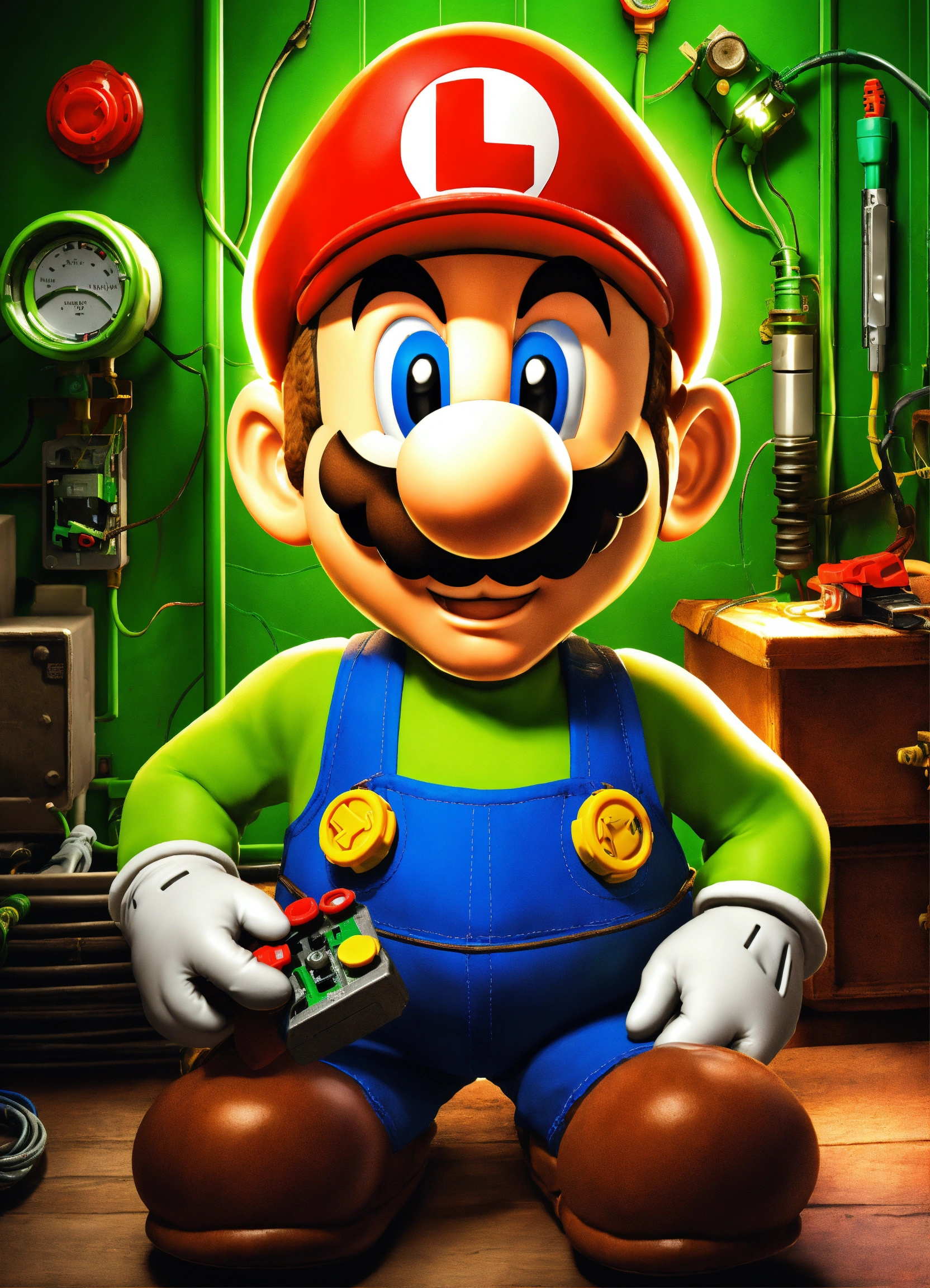 Lexica - Imagine a world where Luigi, the iconic video game character ...