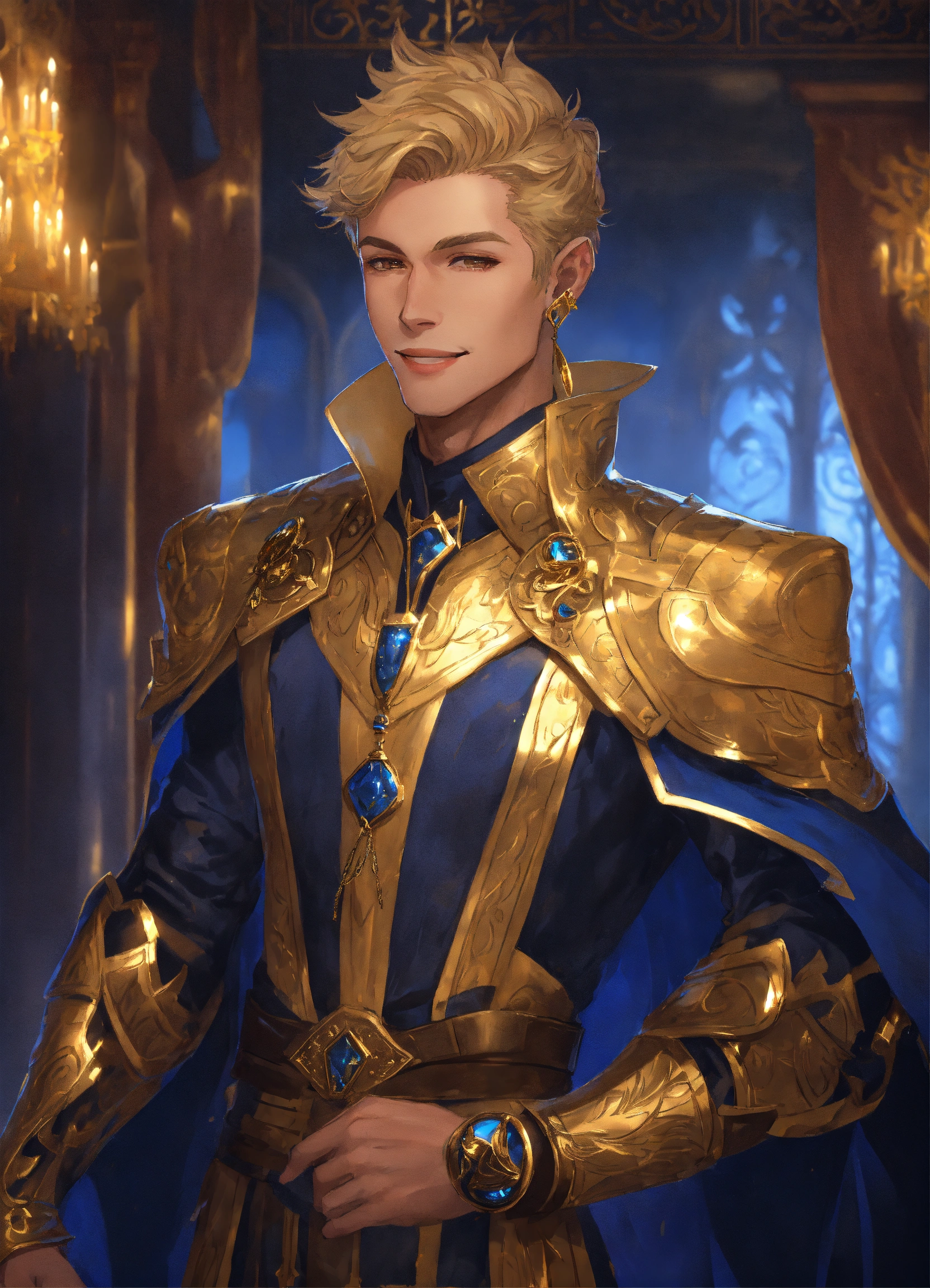 Lexica - Male aisimar full body portrait, pathfinder style, class ...