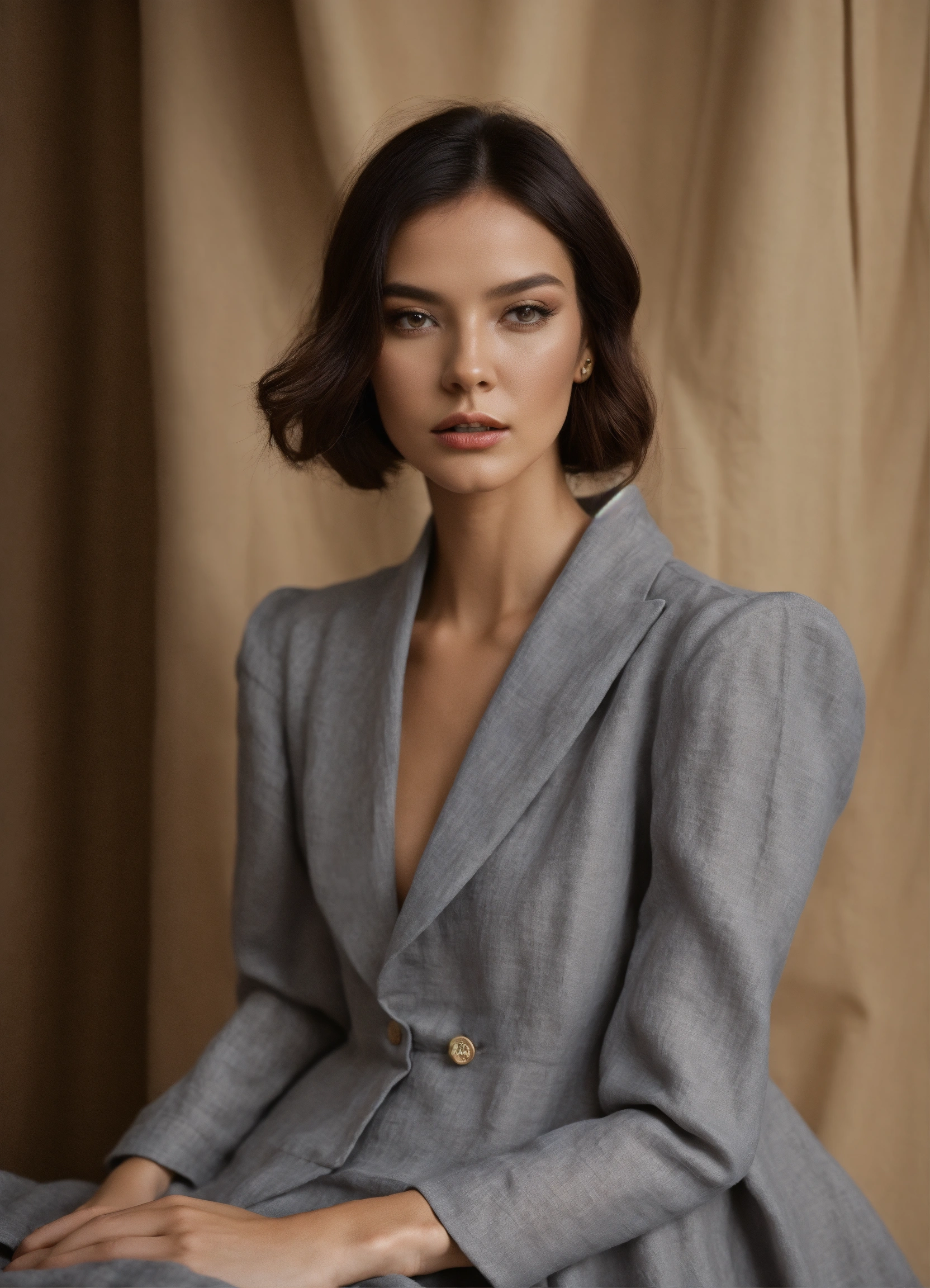 Lexica - Sustained gray, avant-garde touch for cloth in linen, posh and ...
