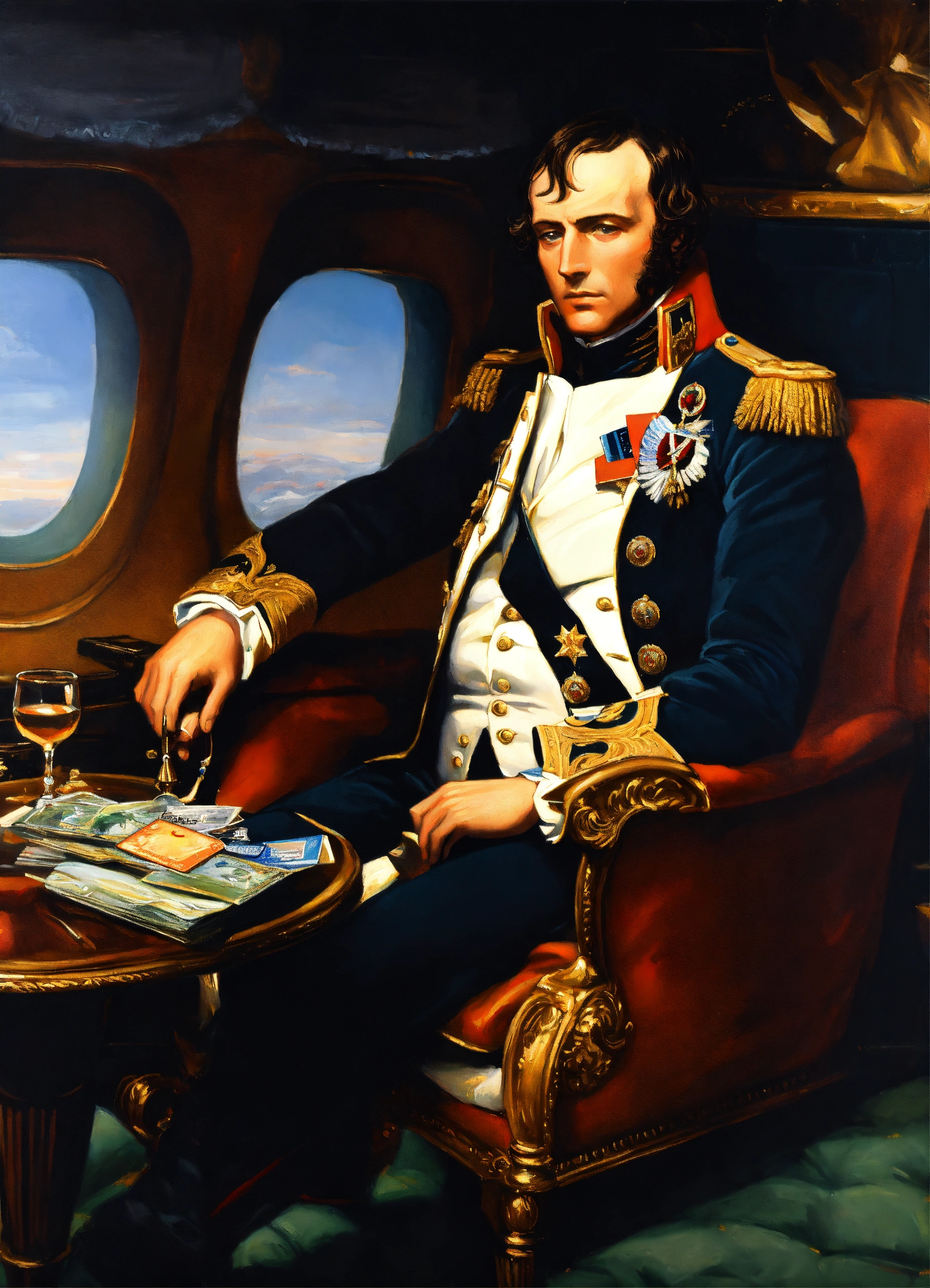 Lexica - High-detail oil painting with dramatic light of Napoleon ...