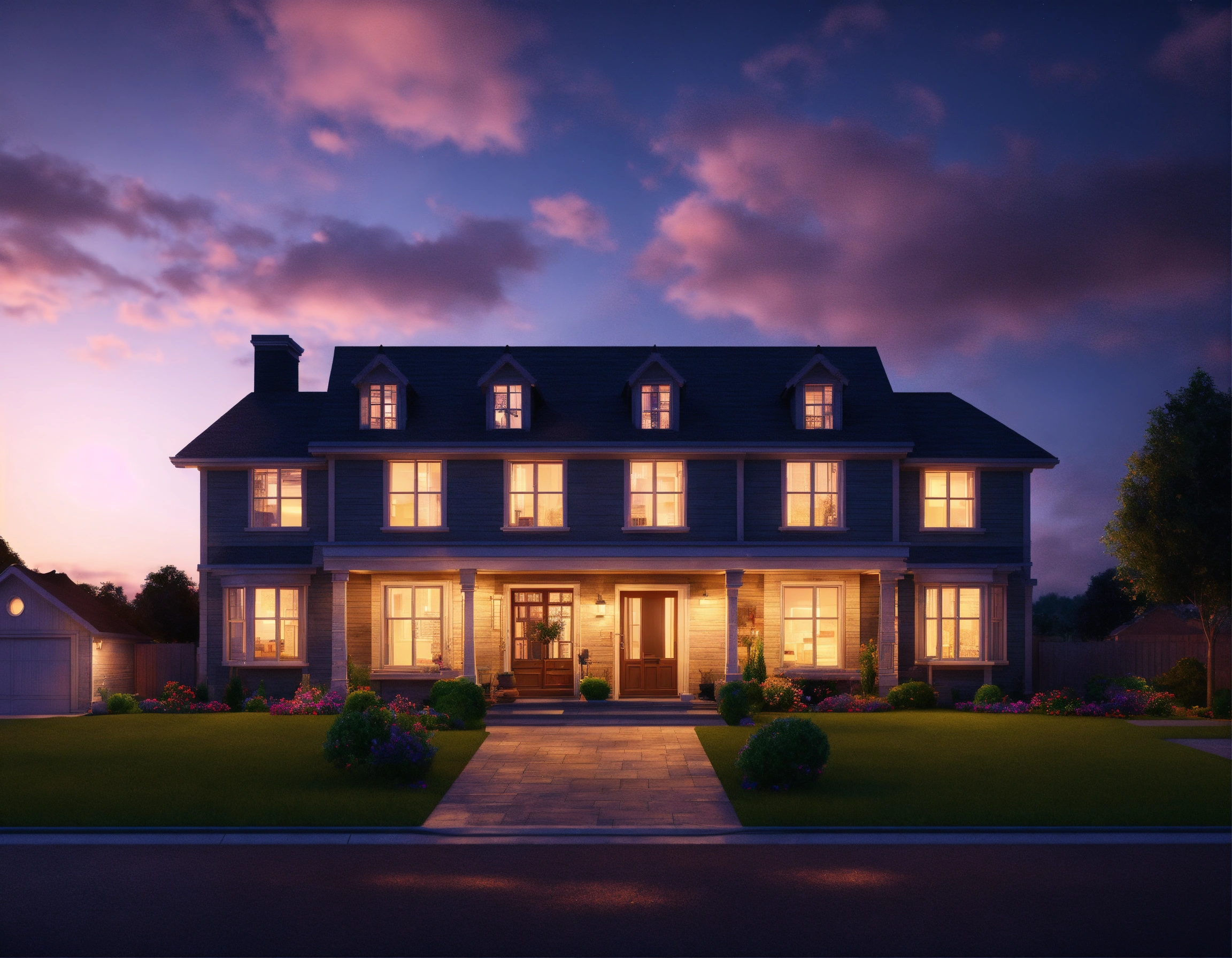Lexica - CGI. 3D pixar house exterior. 80's style. less saturation ...
