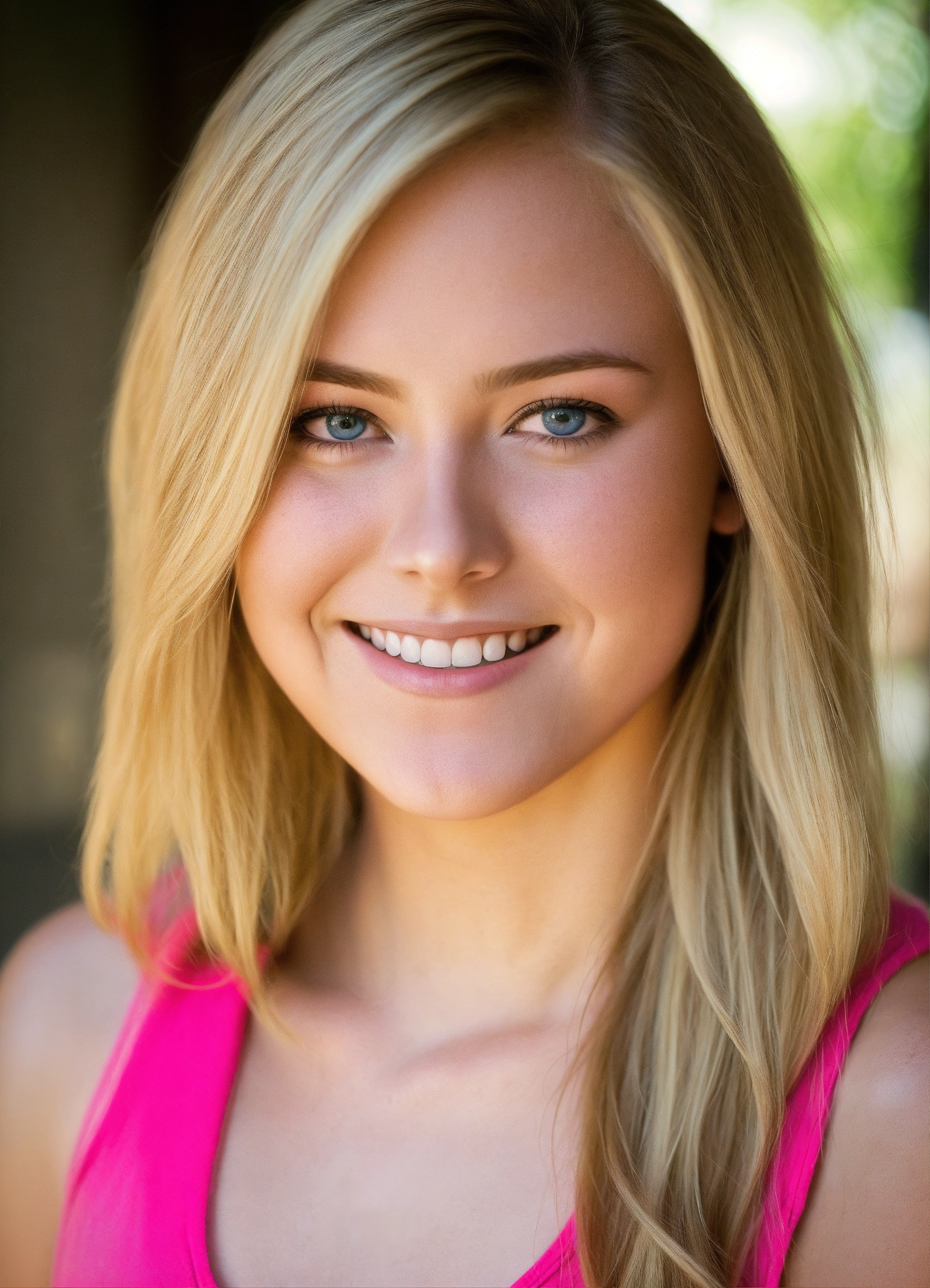 Lexica Head Shot Of An Young 20 Year Old Woman She Has Long Blond