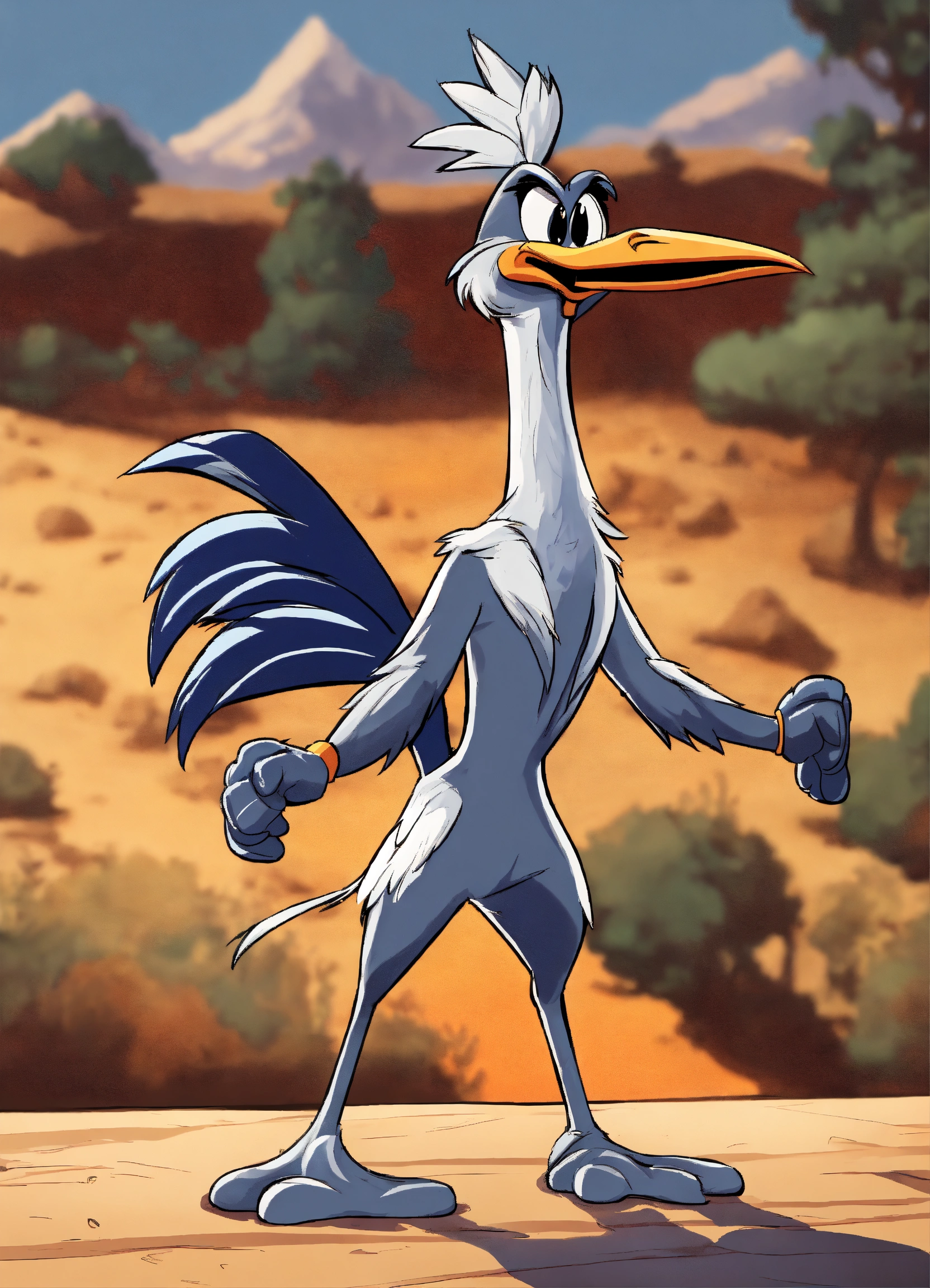 Lexica - Make a grey cute simple Road Runner like a comic book from the ...
