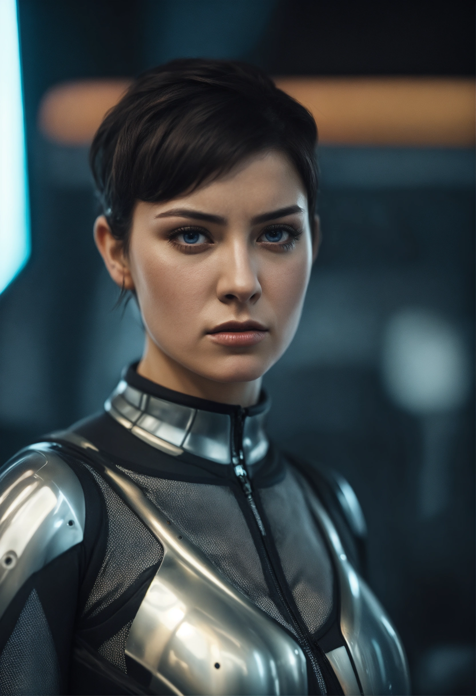 Lexica - A portrait of an ugly 25 years old woman, serious expression ...