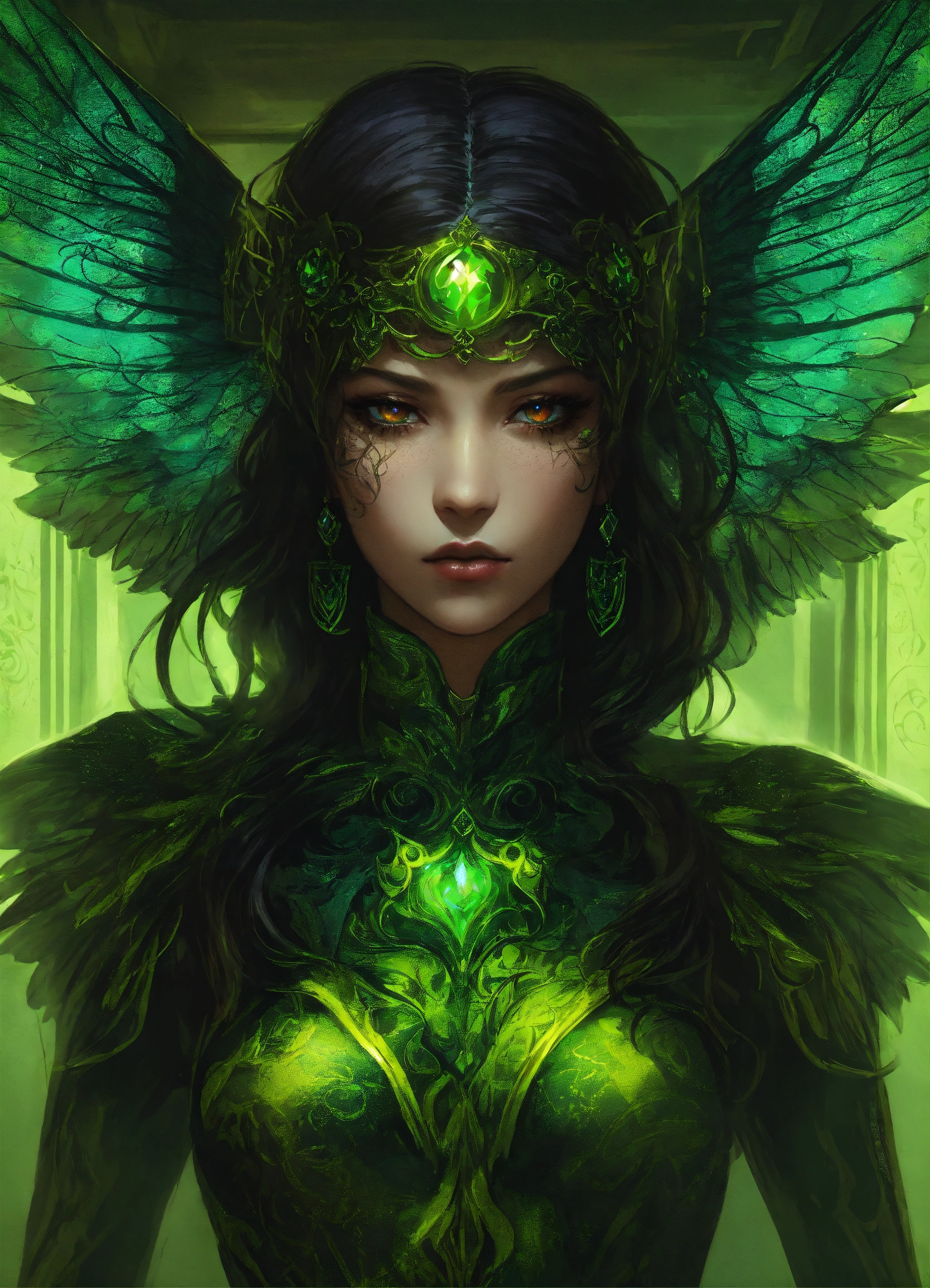 Lexica - Realistic style illustration, ink, Shadow Seraphim's costume ...