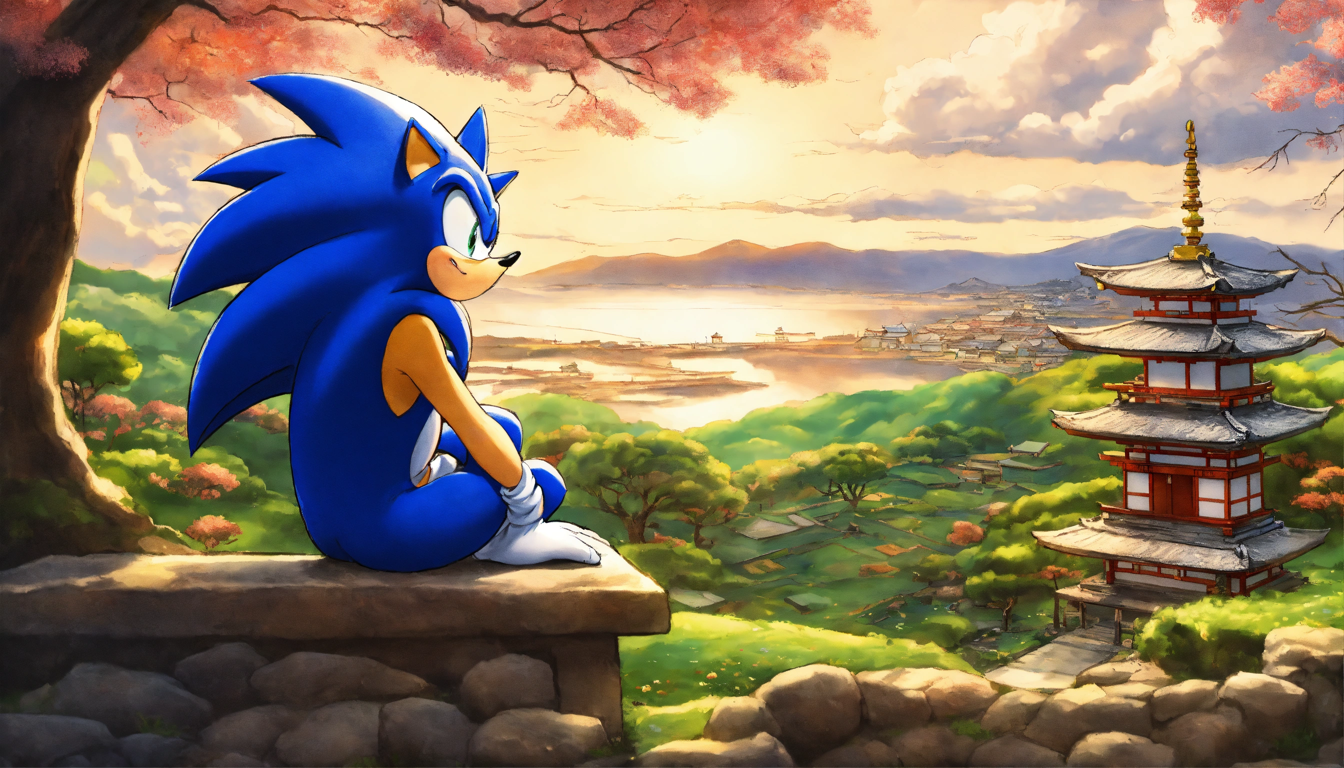 Lexica - Masterpiece, best quality, Sonic the Hedgehog wearing robes ...