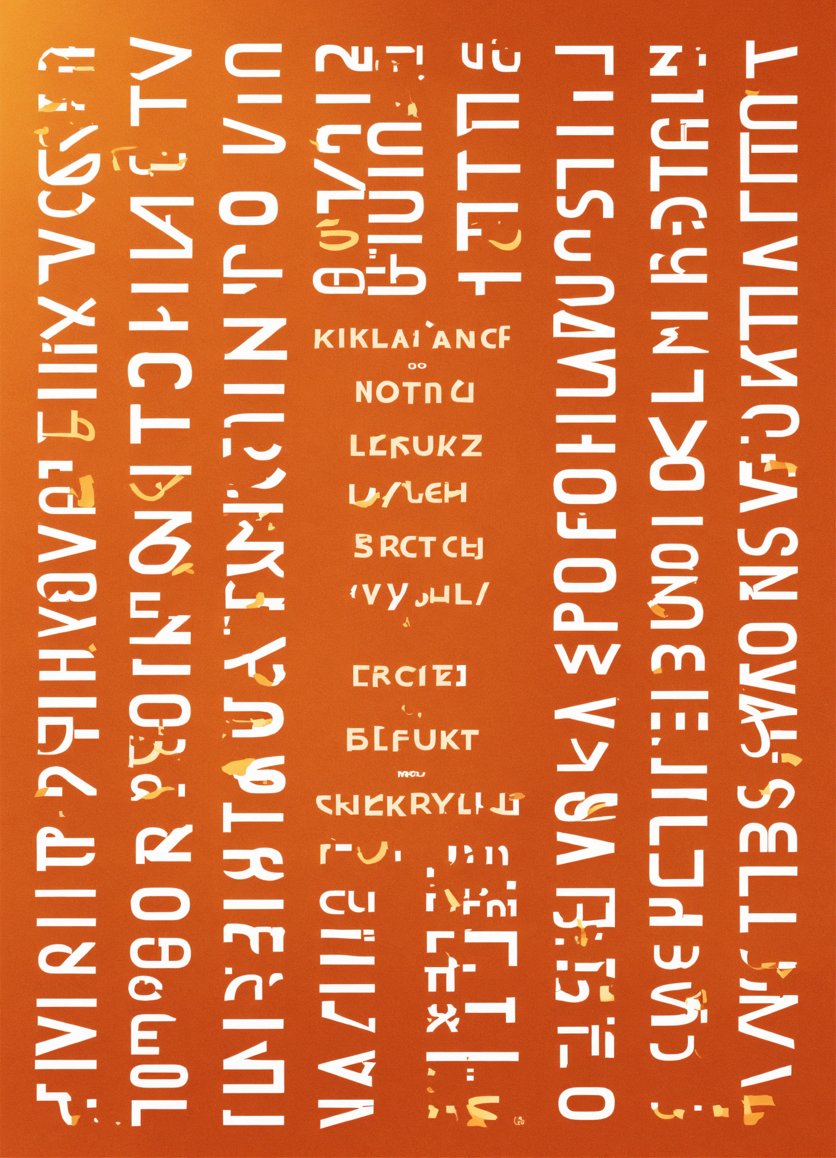 Lexica - Simplistic poster with alphabet letters A, B, C, D, E, F, G, H ...