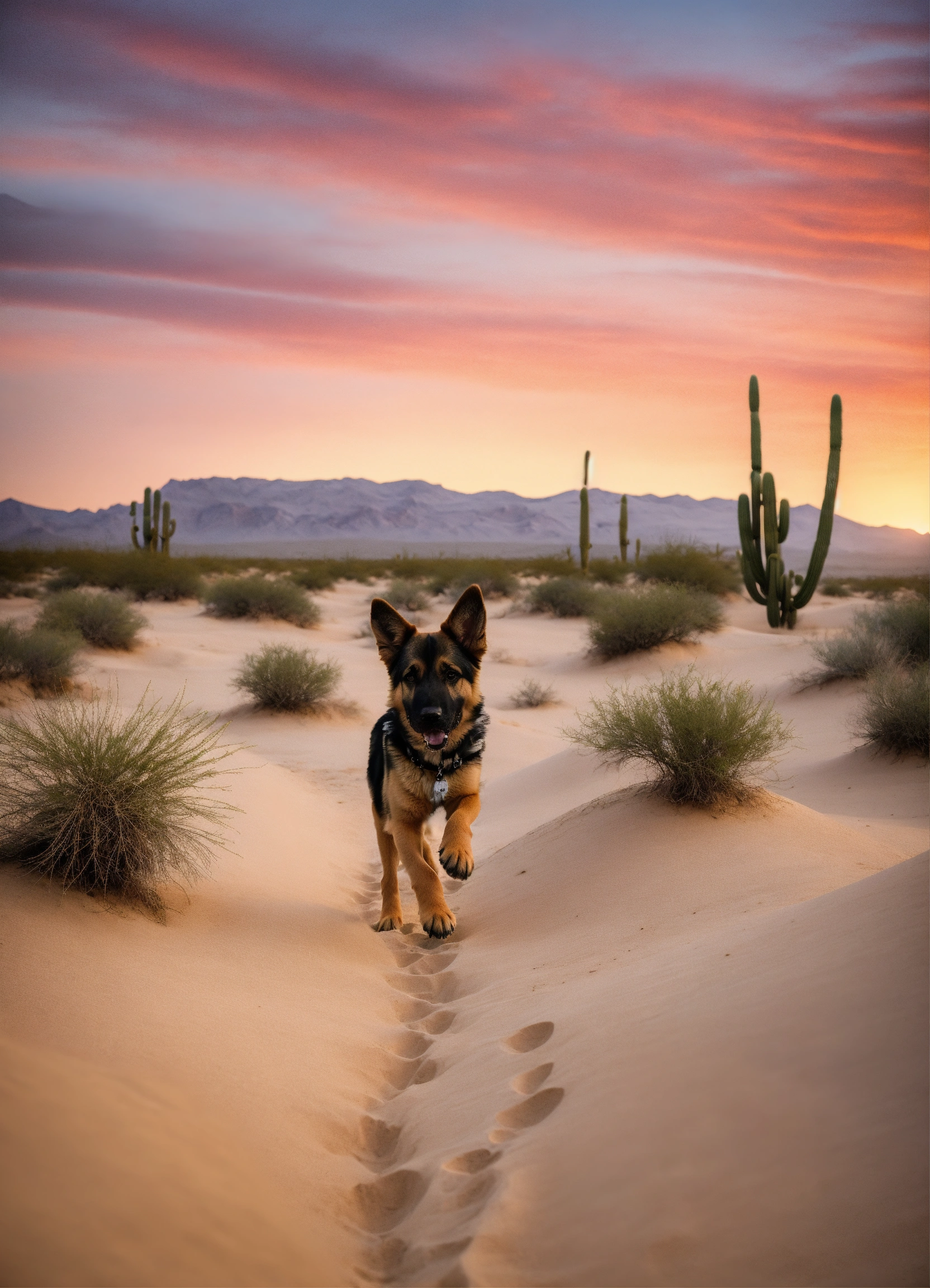 Lexica - "Tiny Oasis Explorers" Journey through the vast dunes with ...