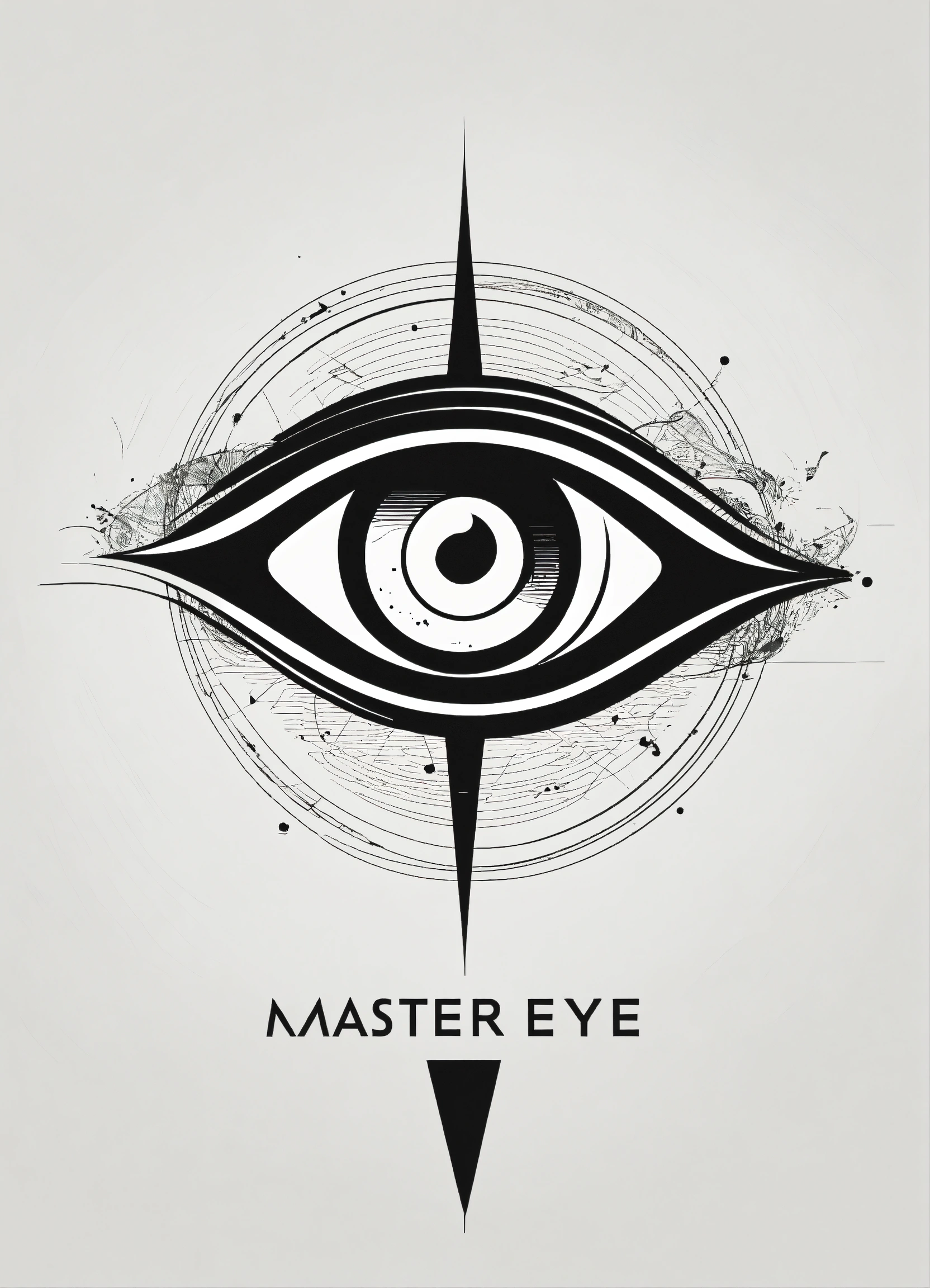 Lexica - Master eye, logo, minimalist,communication logo, black and ...
