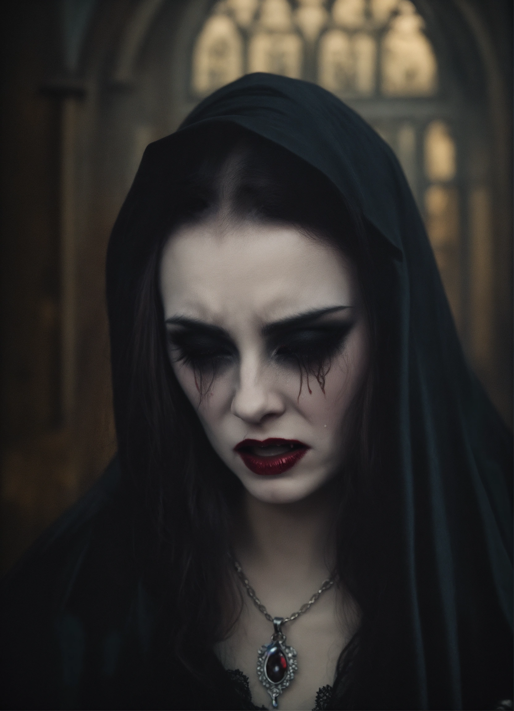 Lexica - Pale gothic vampire crying