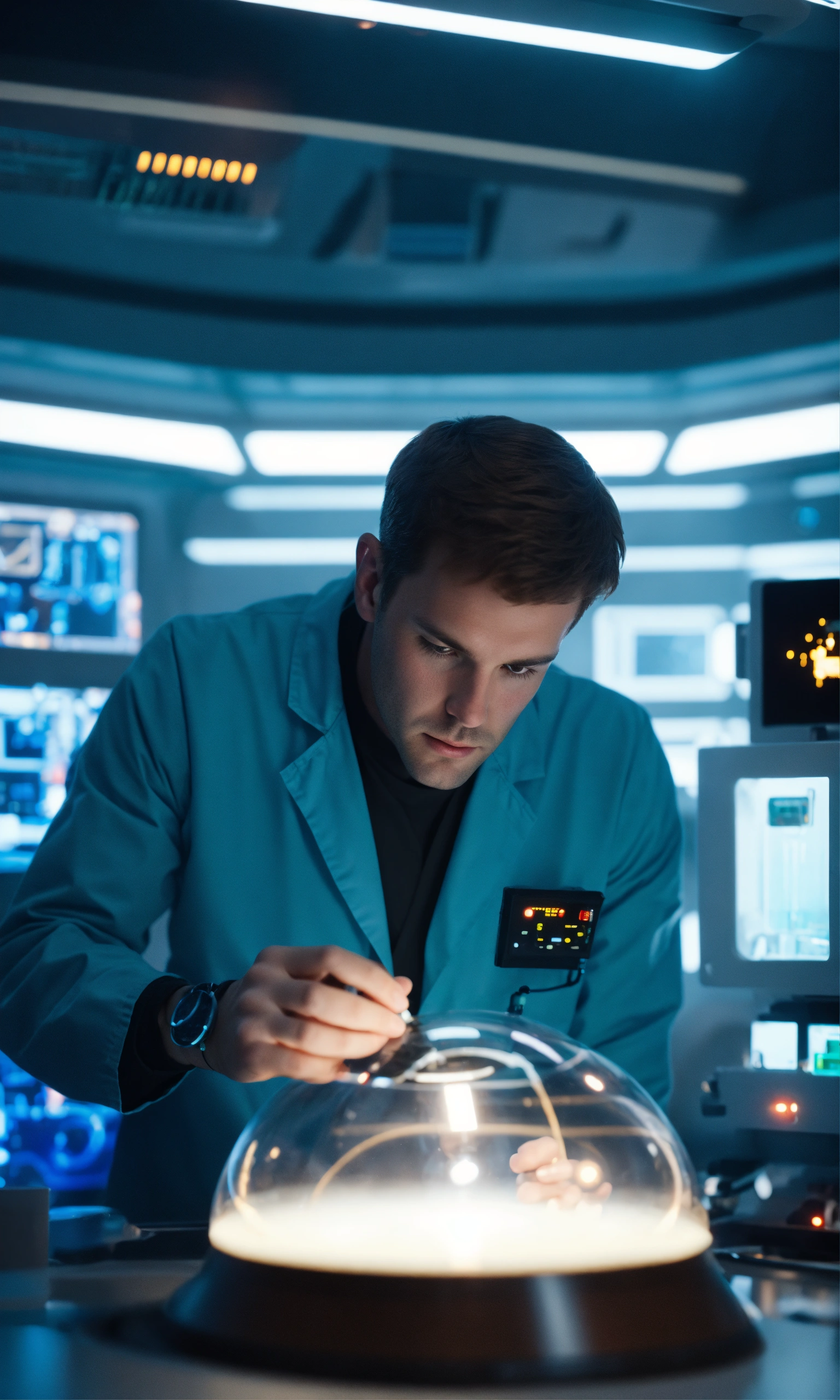 Lexica - White male clean cut Starfleet Doctor with brown hair in a ...