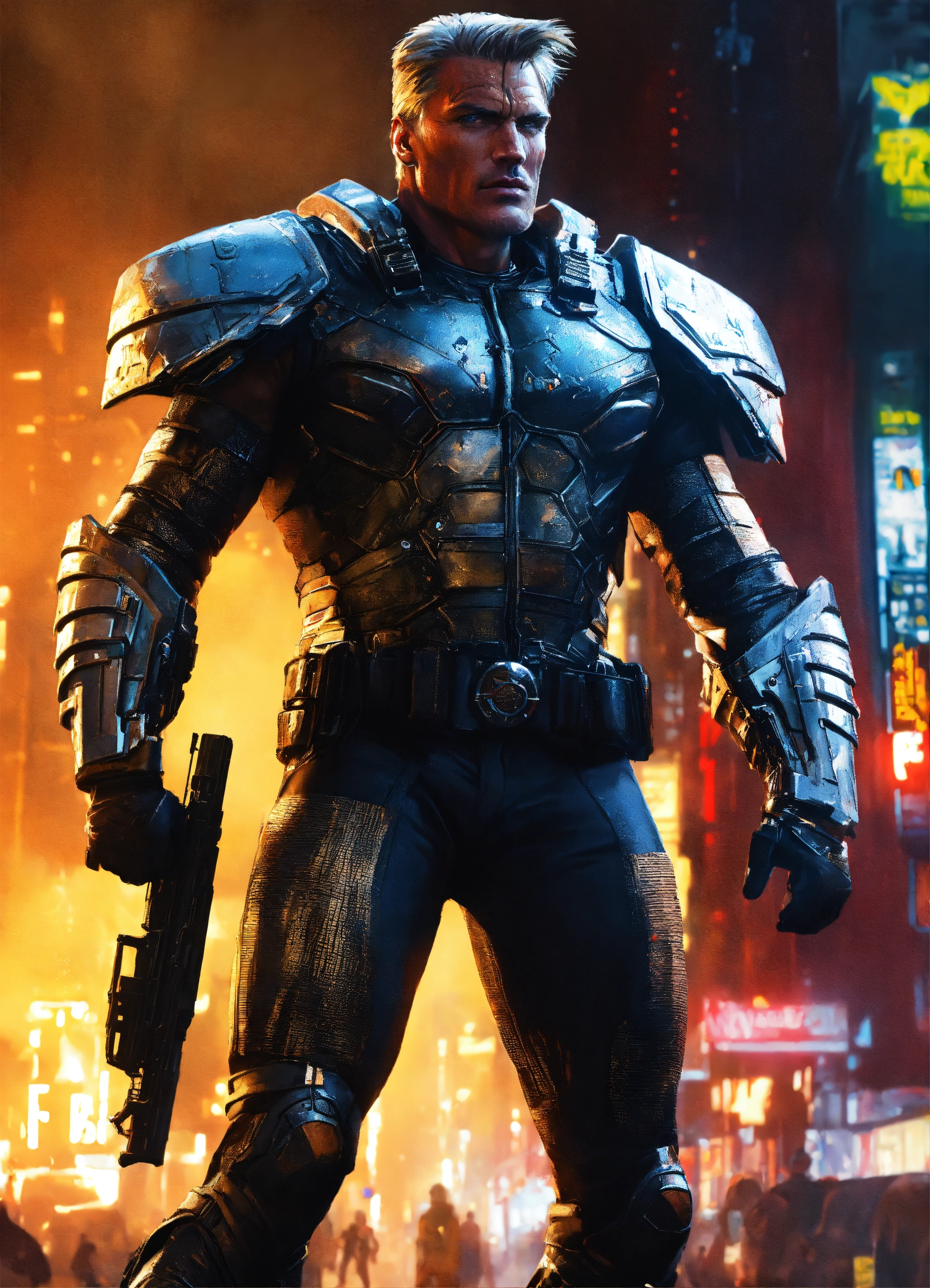 Lexica - Dolph Lundgren Is Colossus of X-Men in a cyberpunk Metropolis ...