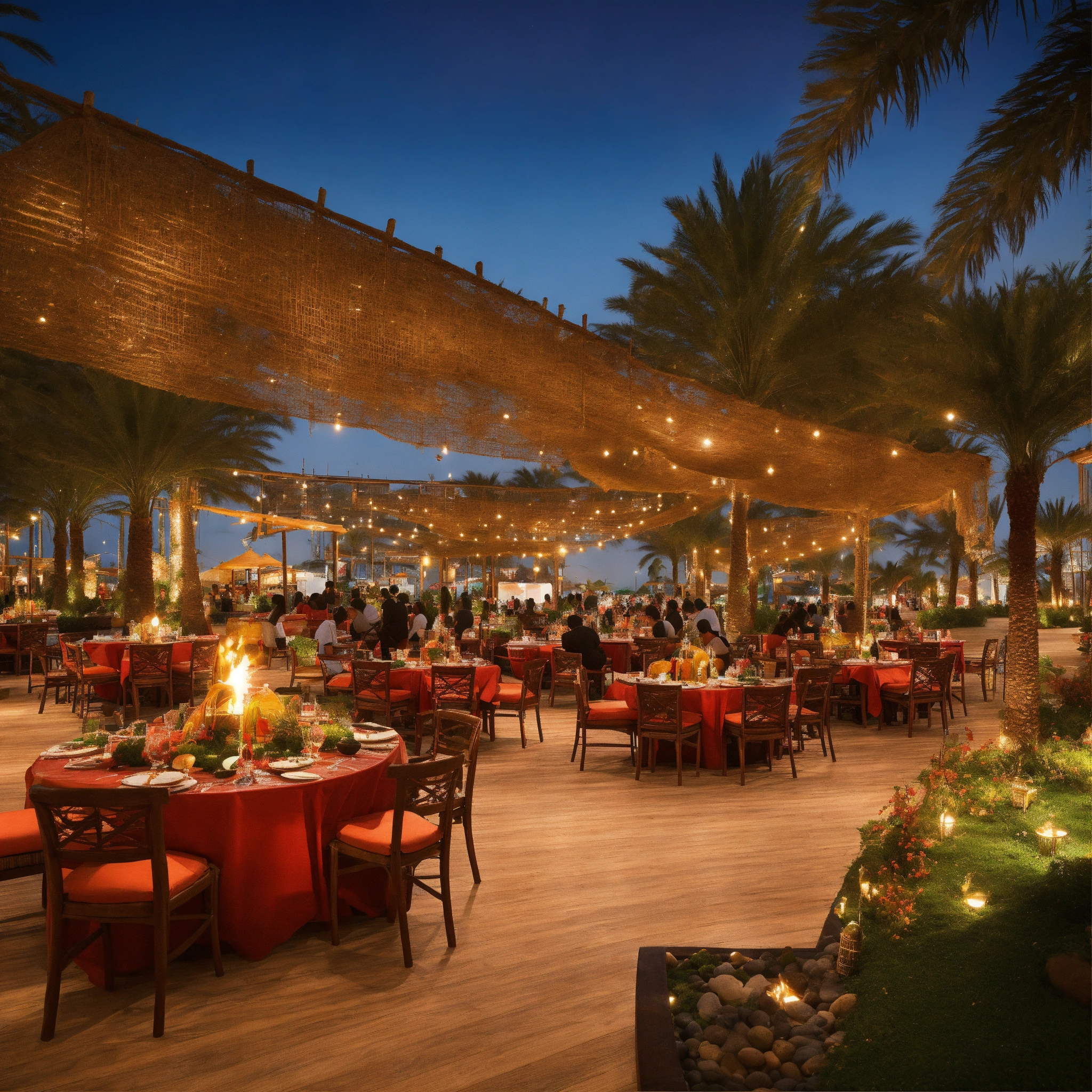 Lexica - Visualize a vibrant scene at the 'Taste of Bahrain' Food ...