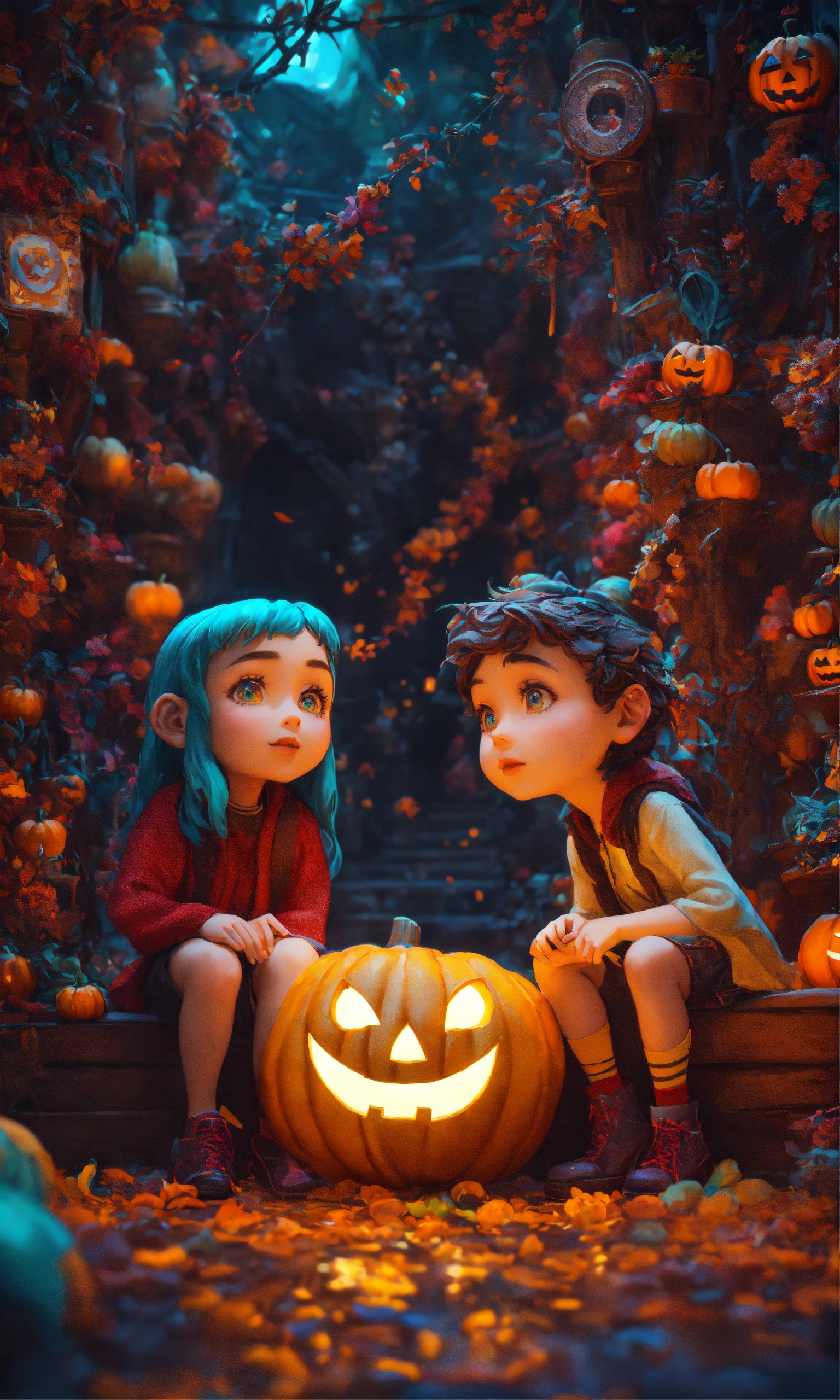 Lexica - Unsplash art, a quirky portrait of a cute girl and boy couples ...