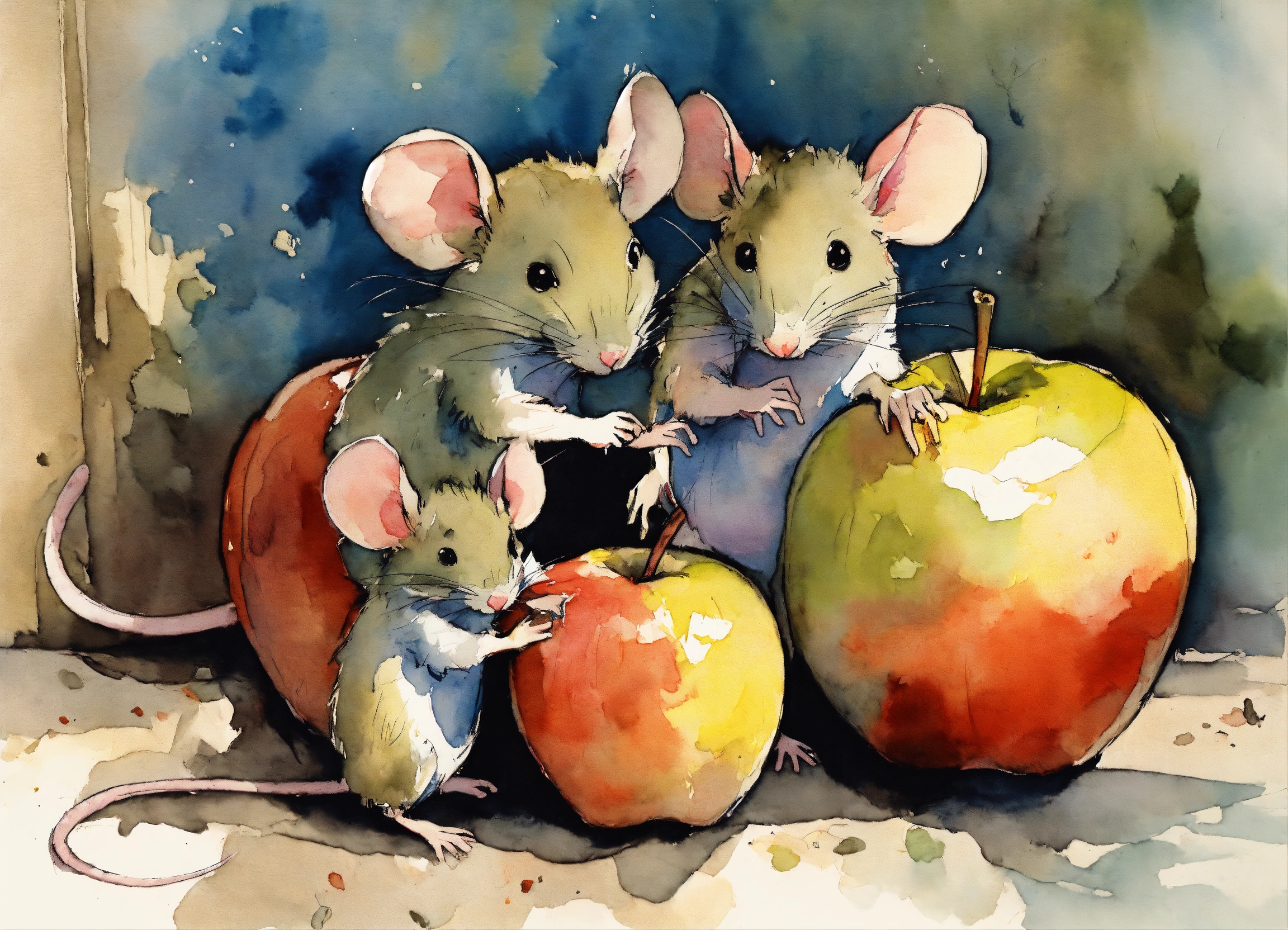 Lexica - Cool, nice and cute mice working and helping together to move ...