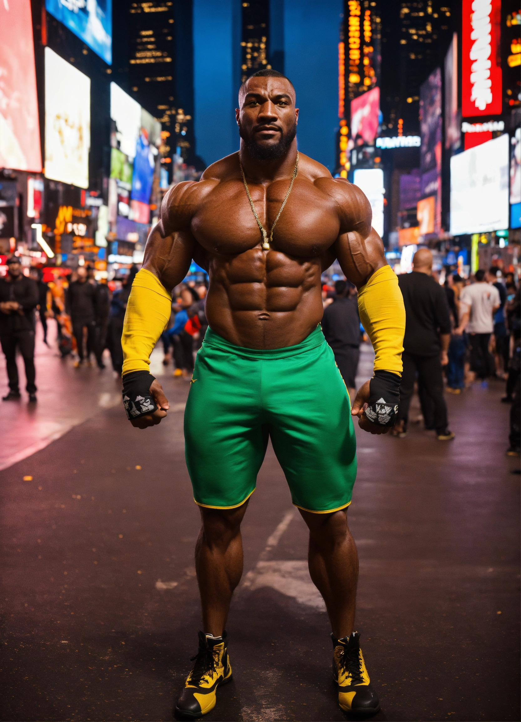 Lexica - 30-year-old man with big muscles, Kano from Mortal Kombat, big ...