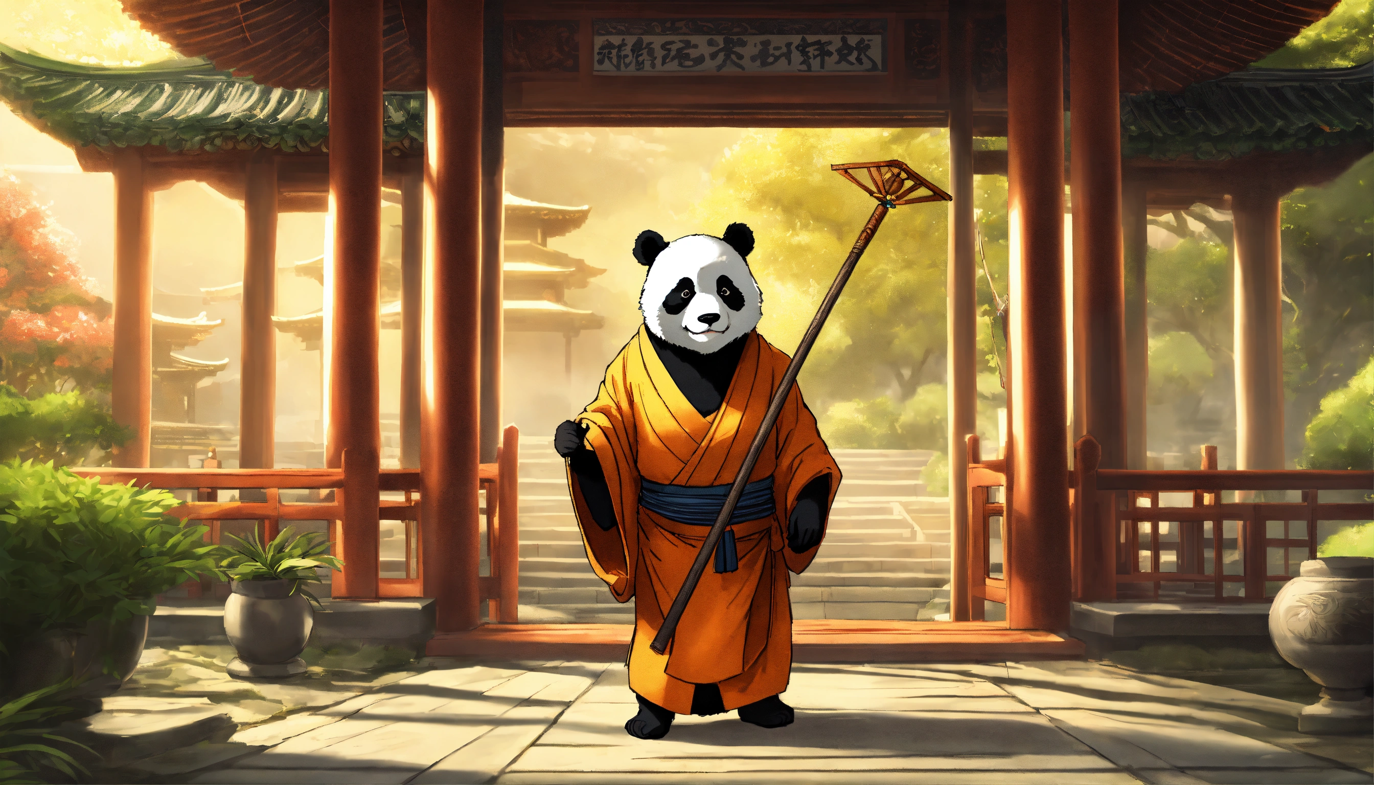 Lexica - Masterpiece, best quality, an anthropomorphic panda wearing a ...