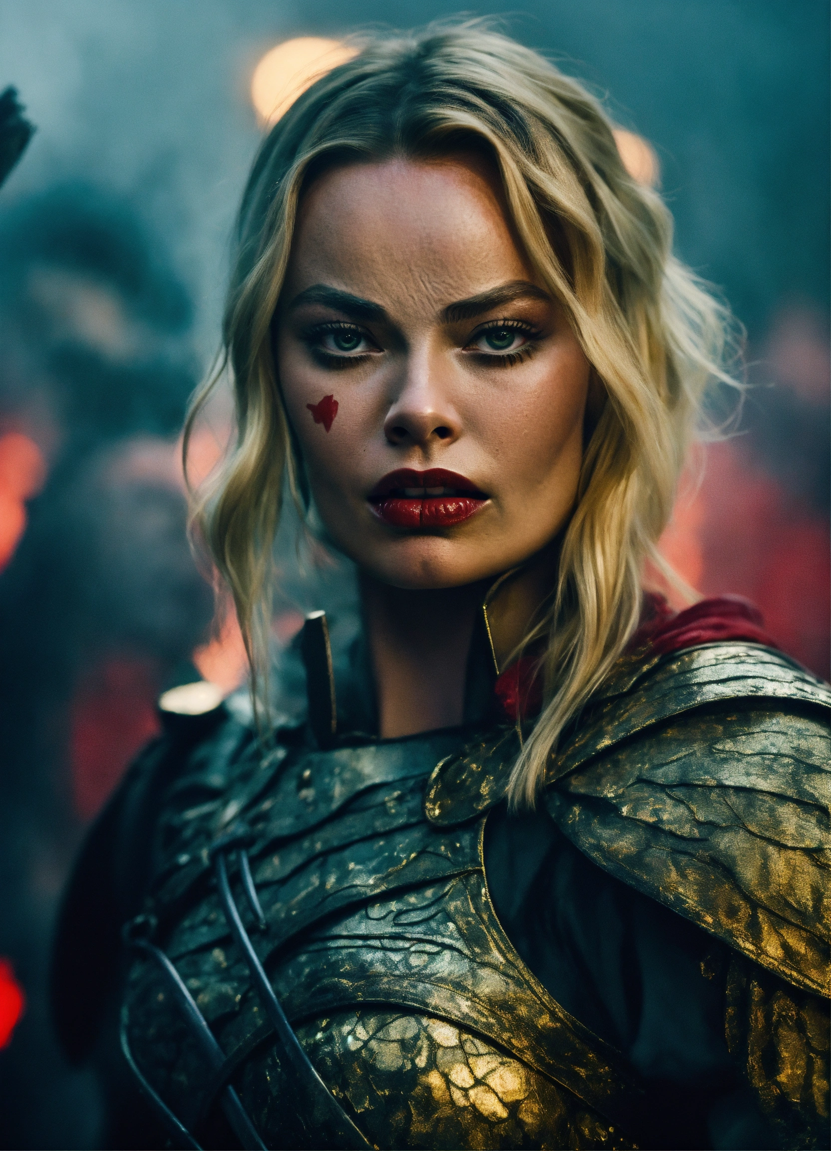 Lexica - A photo quality portrait of Margot Robbie as a beautiful ...